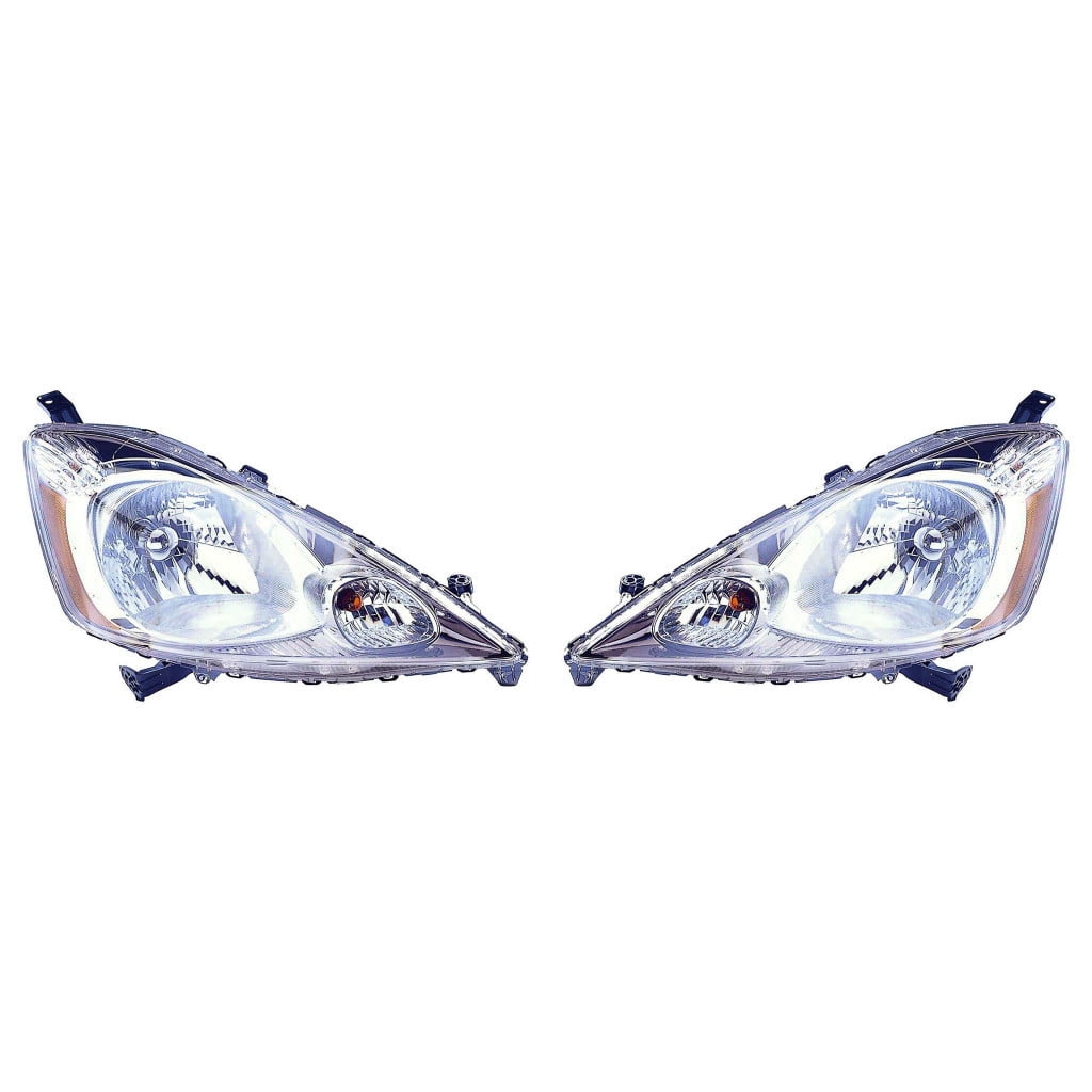 For Honda Fit Headlight Assembly 2009 2010 2011 Pair Driver and ...