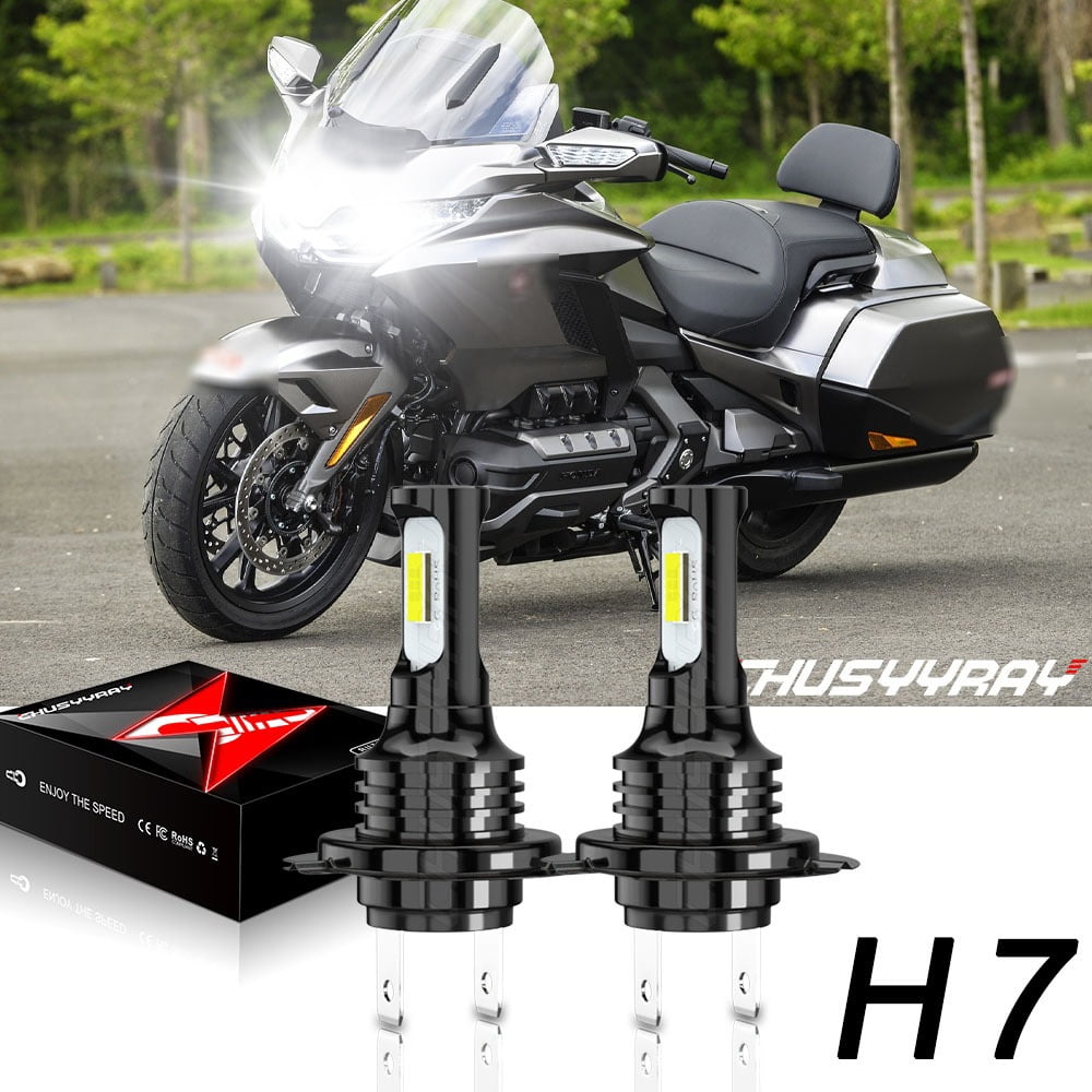 For Honda Goldwing 1800 GL1800 2001-2017 H7 LED Headlight Bulbs Kit ...