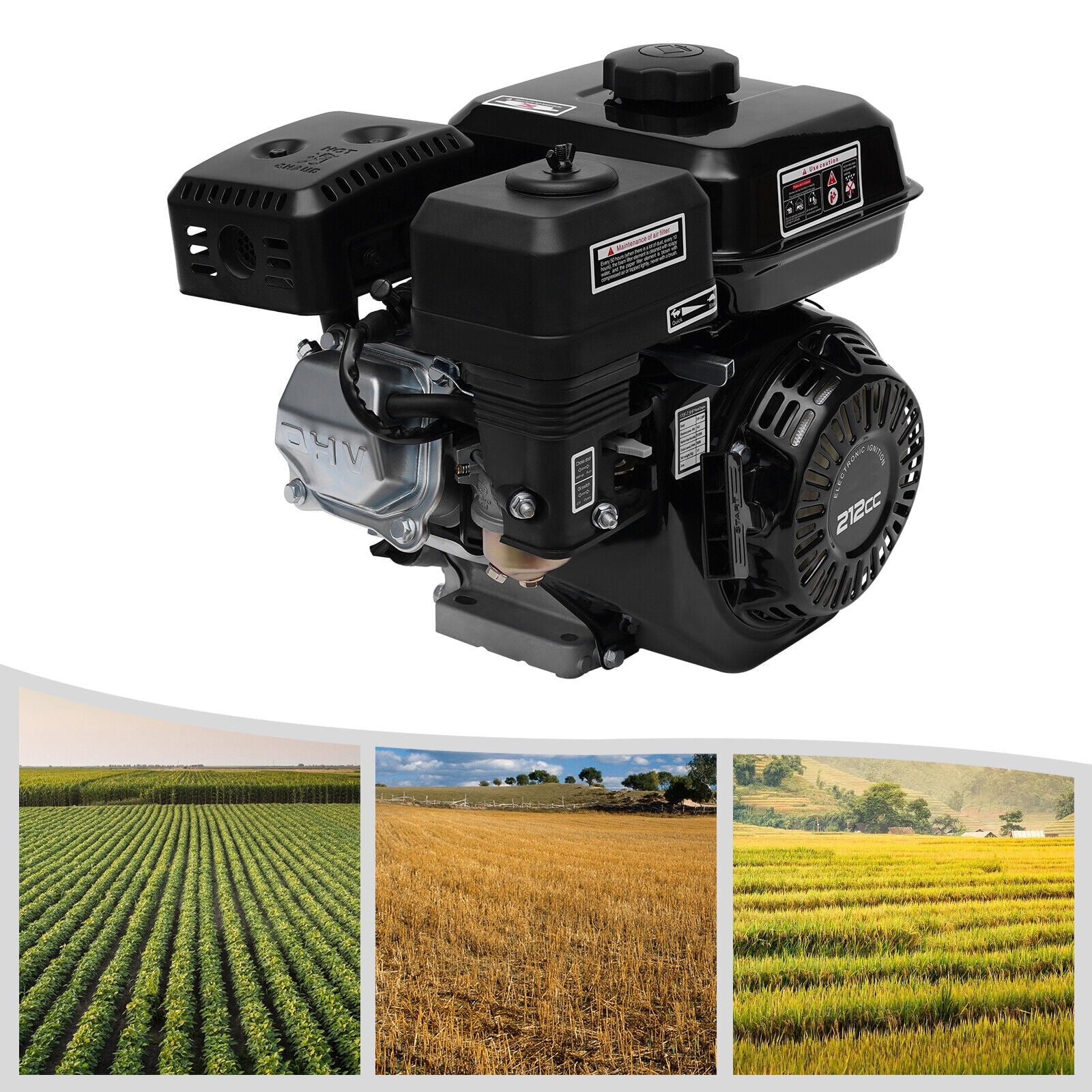 Honda GX160 7.5HP 4-Stroke Pull Start Gas Engine Motor for GoKart ...