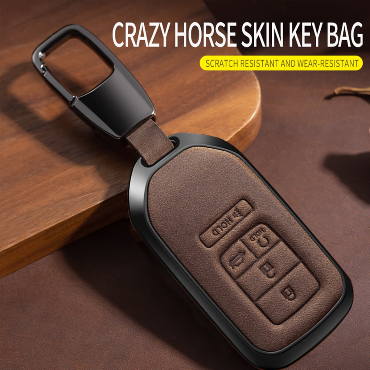 For Honda Key Fob Cover Leather Car 2016-2022 Accord Civic CRV Pilot ...