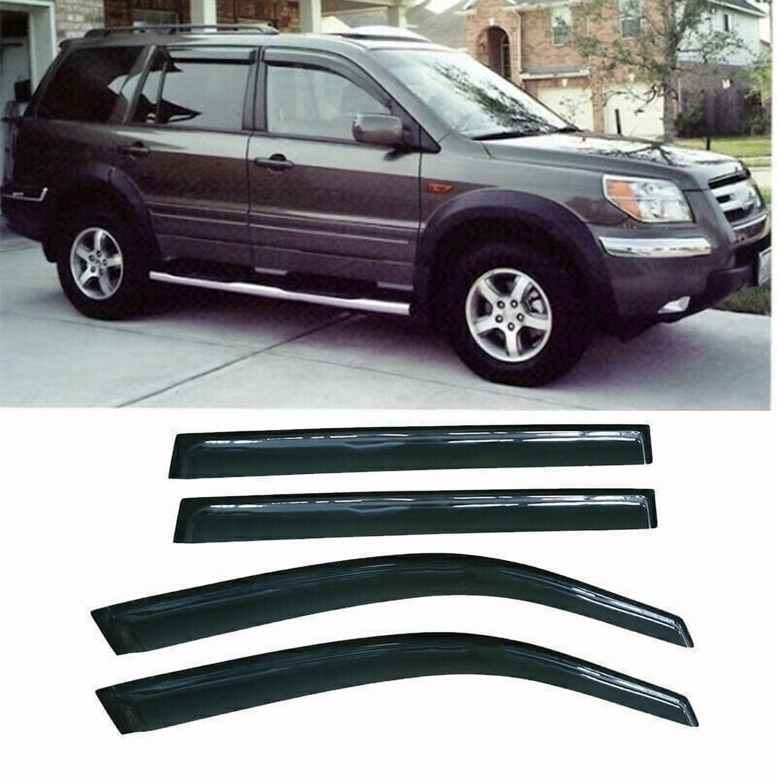 For Honda Pilot 2003-2008 Vent Window Visor Sun Rain Guard Shade ...