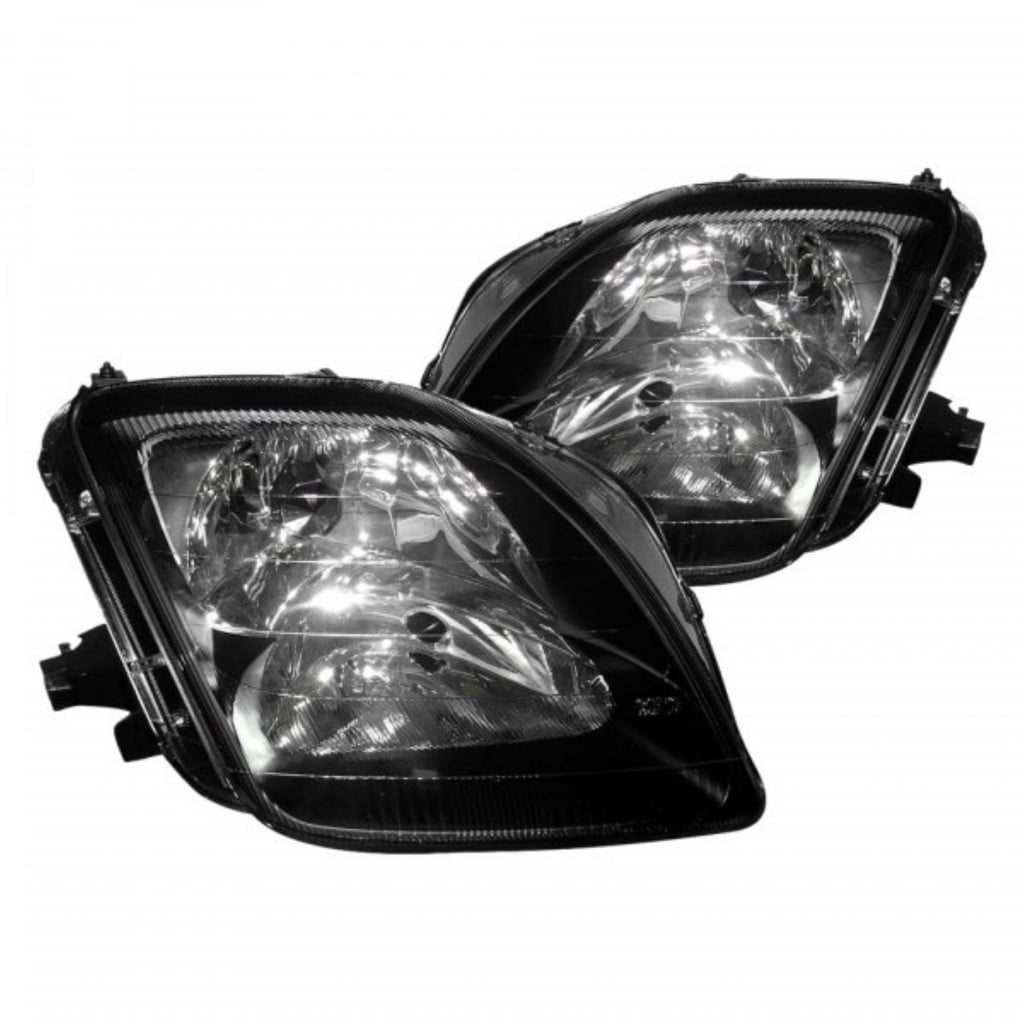 For Honda Prelude 1997-2001 Headlight Assembly Unit Black Bezel Pair ...