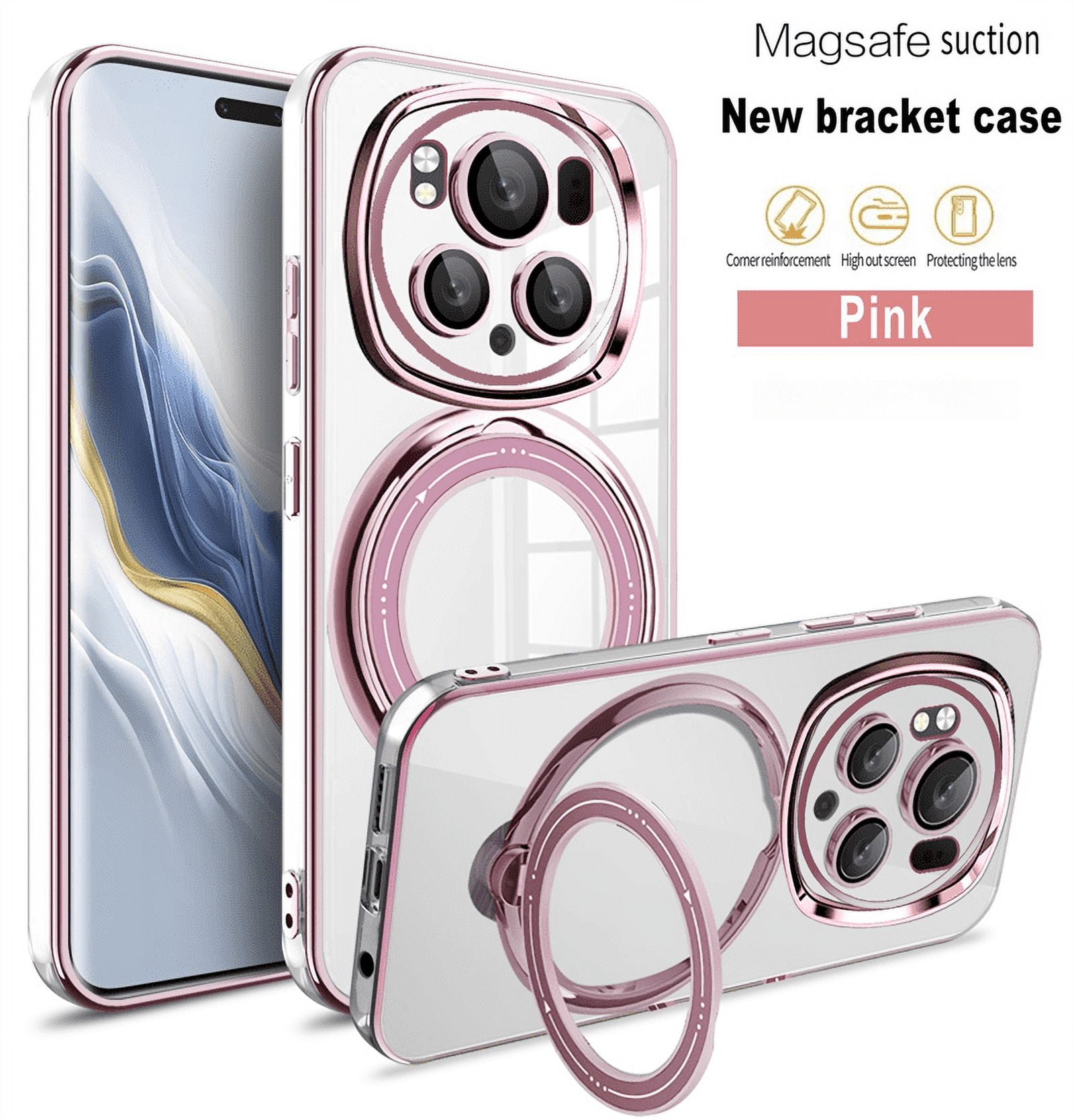For Honor Magic 6 Pro Case Car Magnetic Ring Holder Phone Cases For ...