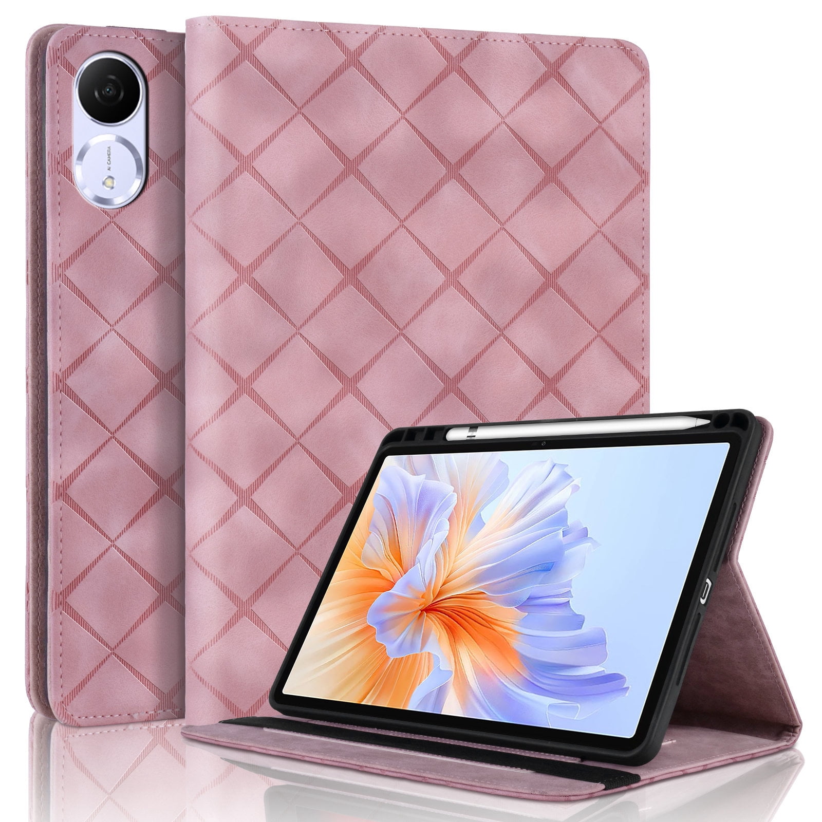 for Honor Pad V9 11.5 inch 2024 ROL-W00 Case, Rhombus Grid Pattern ...