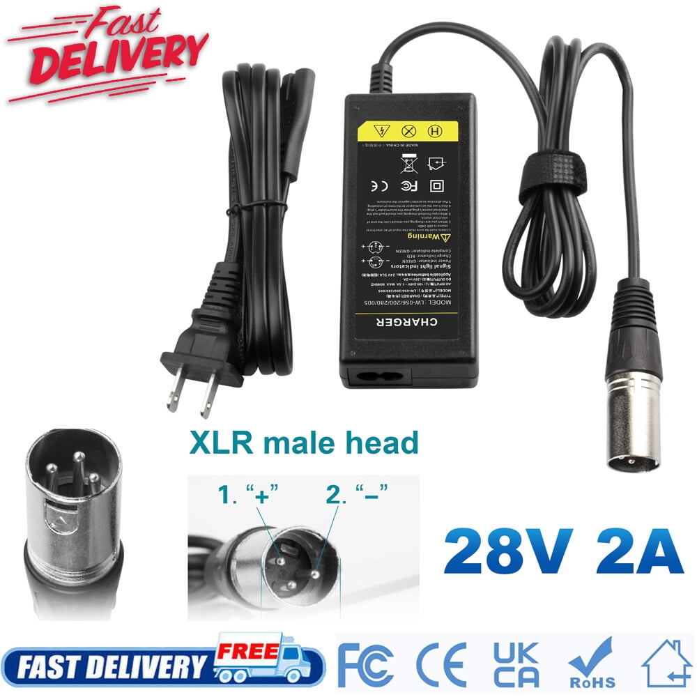 For Hoveround mpv5 Electric Mobility Chair Scooter 24V 2A XLR Battery ...
