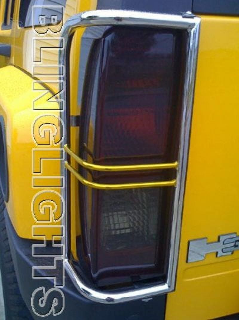 For Hummer H3 Tinted Taillights Murdered Out Taillamps Overlays Cover ...