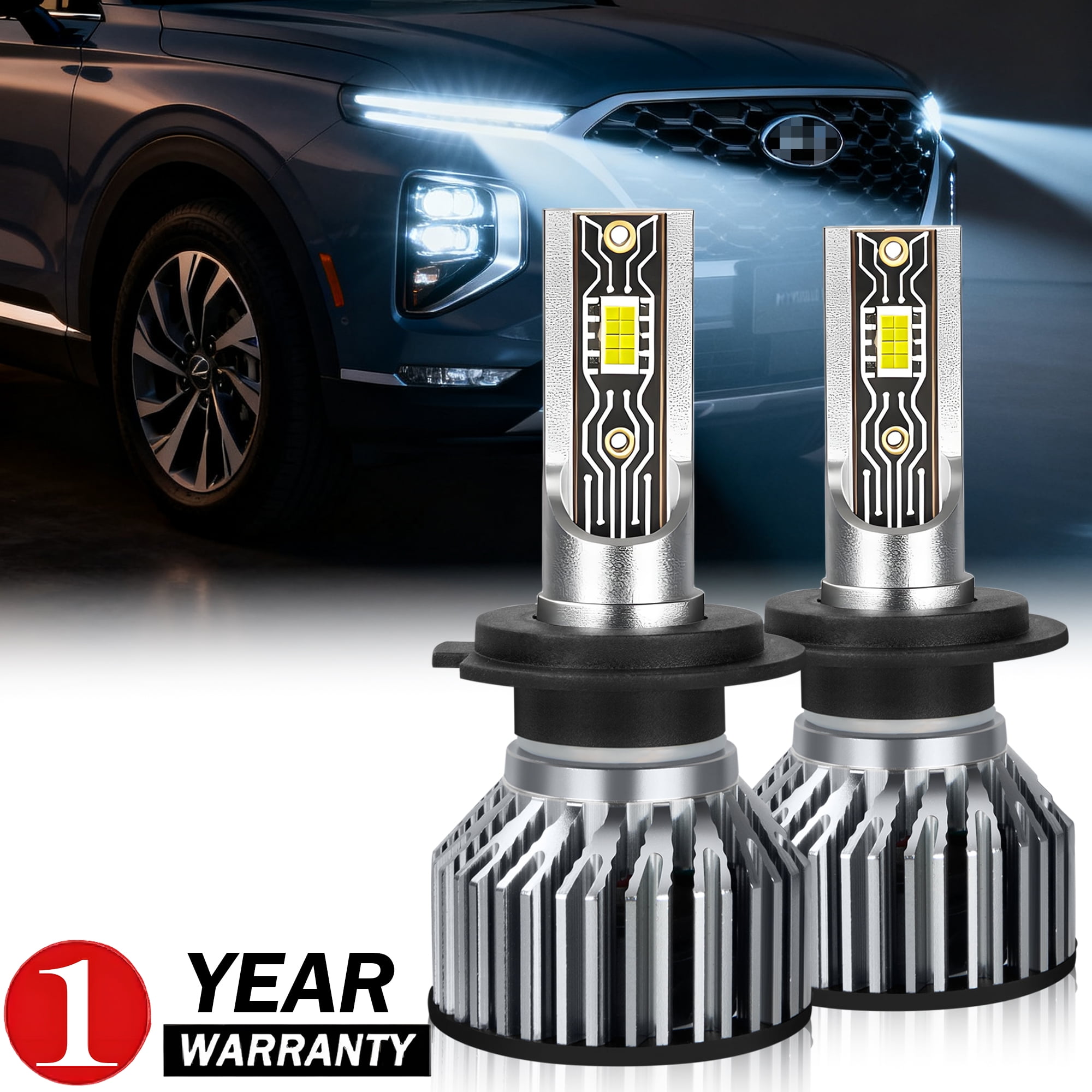 For Hyundai Palisade 2020-2022 LED Headlights, Super Bright White, High ...