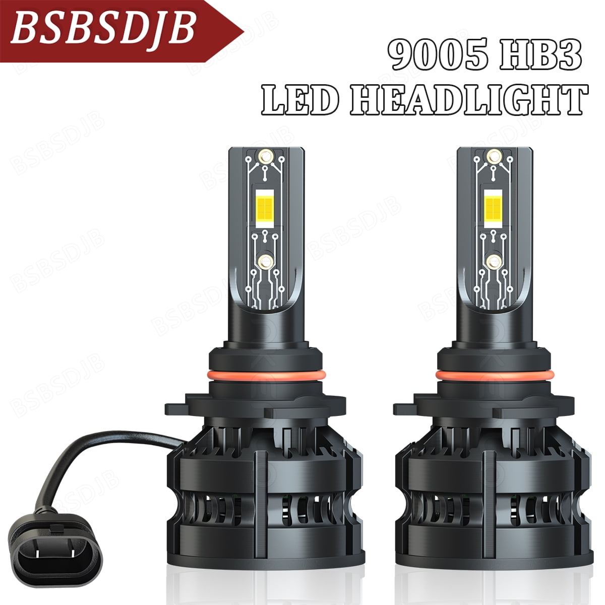 For Hyundai Santa Fe 2017-2019 LED Headlight Bulbs Low Beam Kit 9005 6000K White - Walmart.com