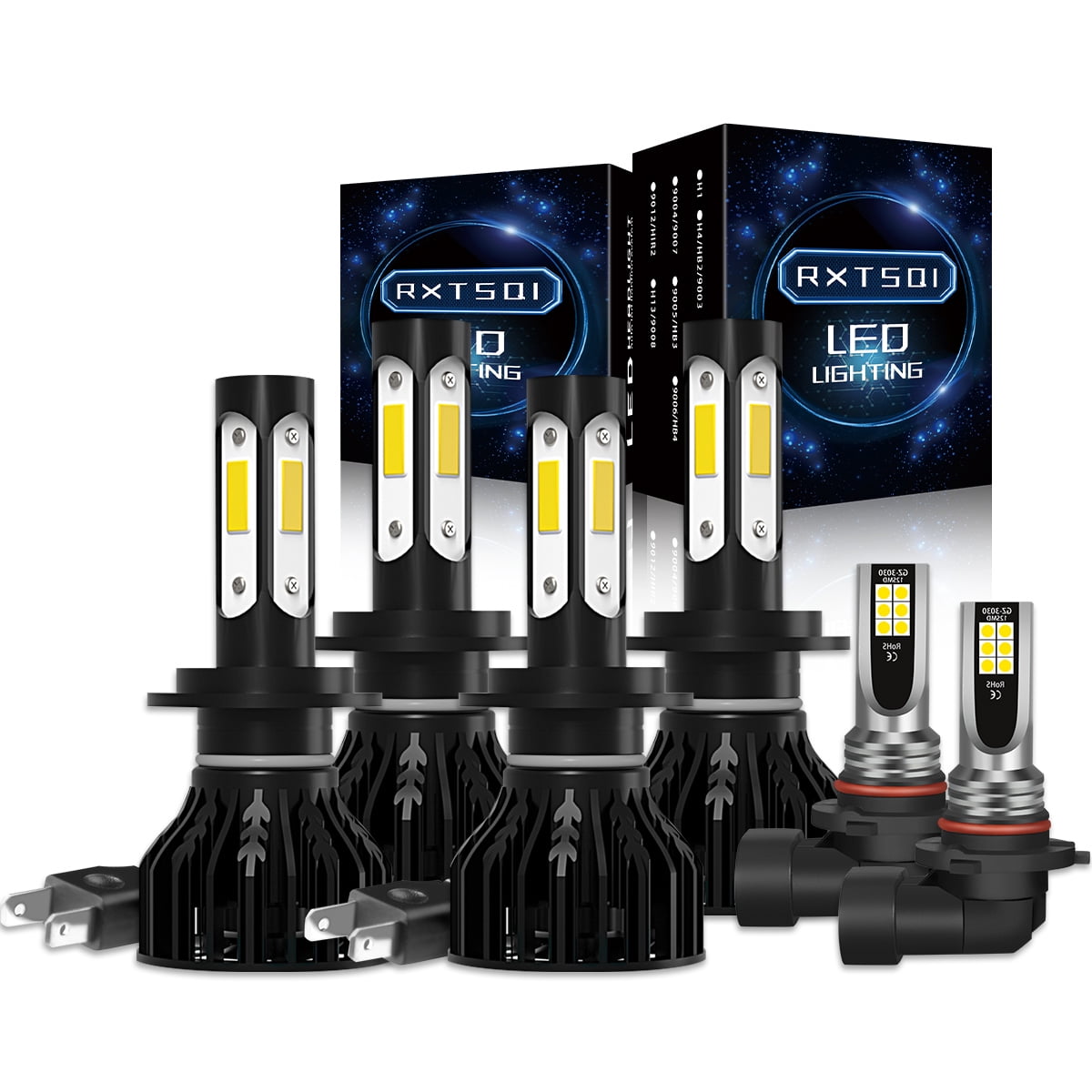 For Hyundai Tiburon 2003-2006 H7 H7 9006 LED Headlight + Fog Light ...