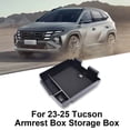 For Hyundai Tucson 2023-2025 Car Center Black Armrest Storage Box ...