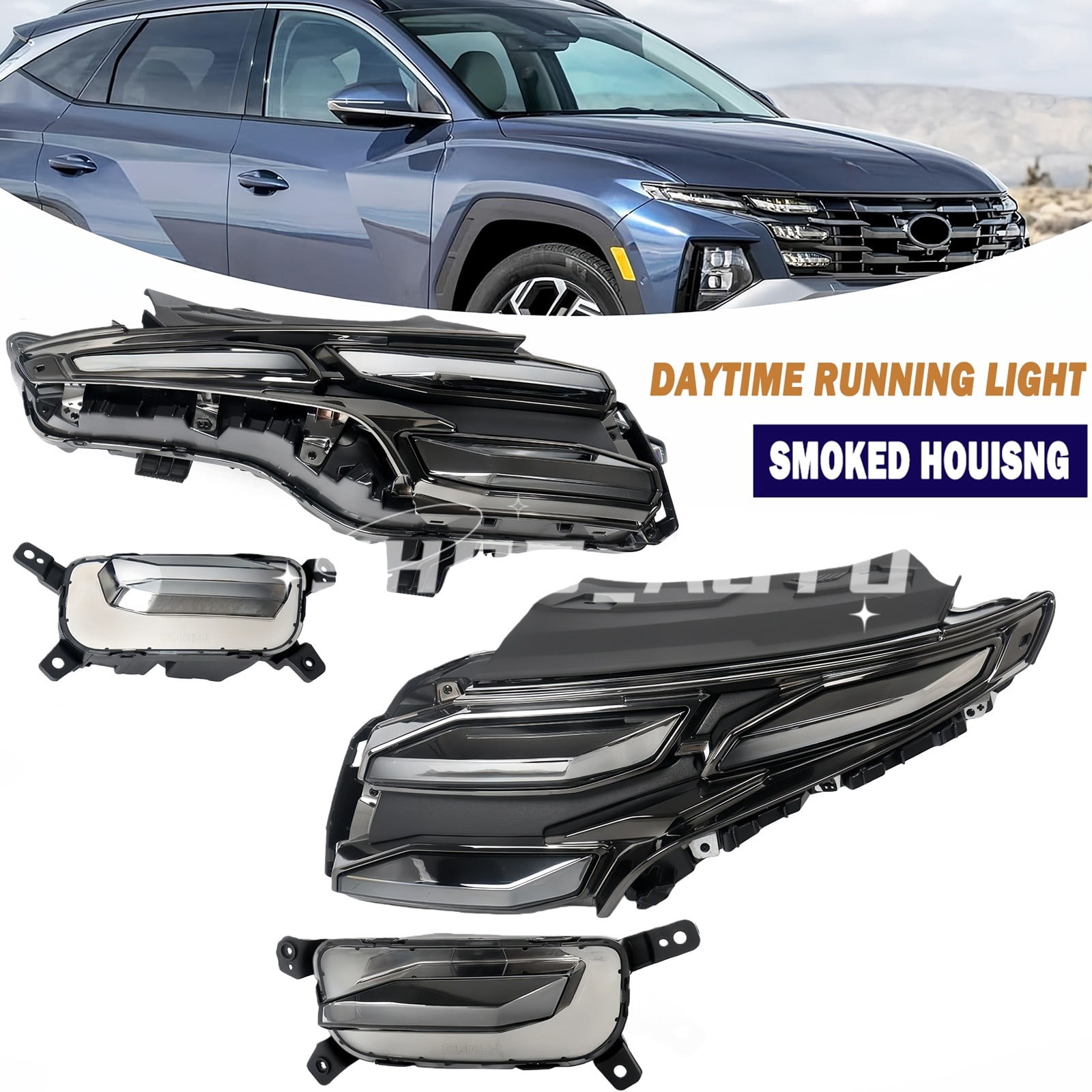 For Hyundai Tucson 2025-2026 LED Daytime Running Light Headlight Left ...