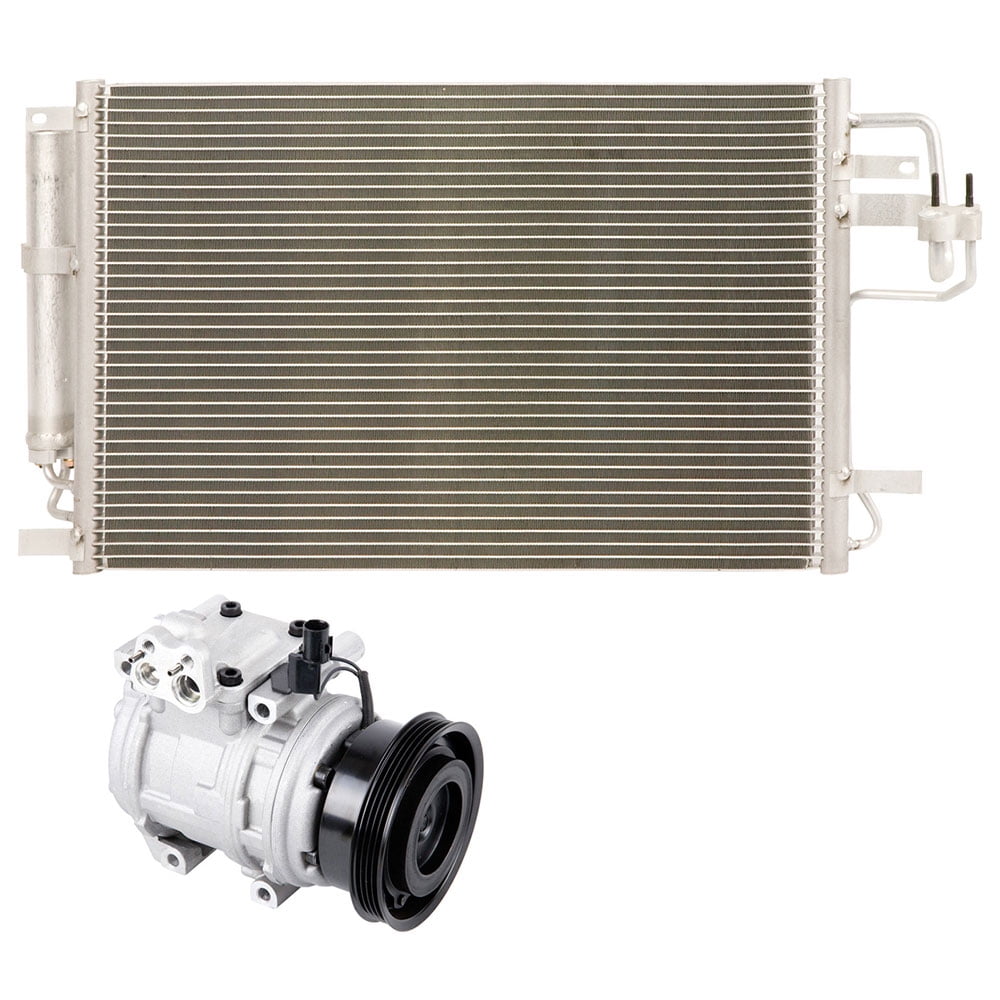 For Hyundai Tucson & Kia Sportage OEM AC Compressor w/ A/C Condenser ...