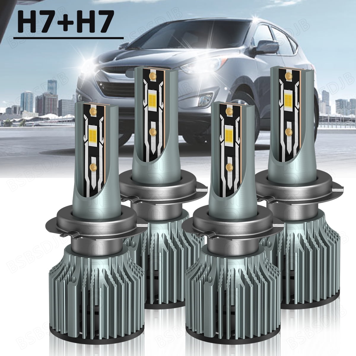 For Hyundai Veloster 2012-2017 LED Headlight High Low Beam Bulbs Kit ...