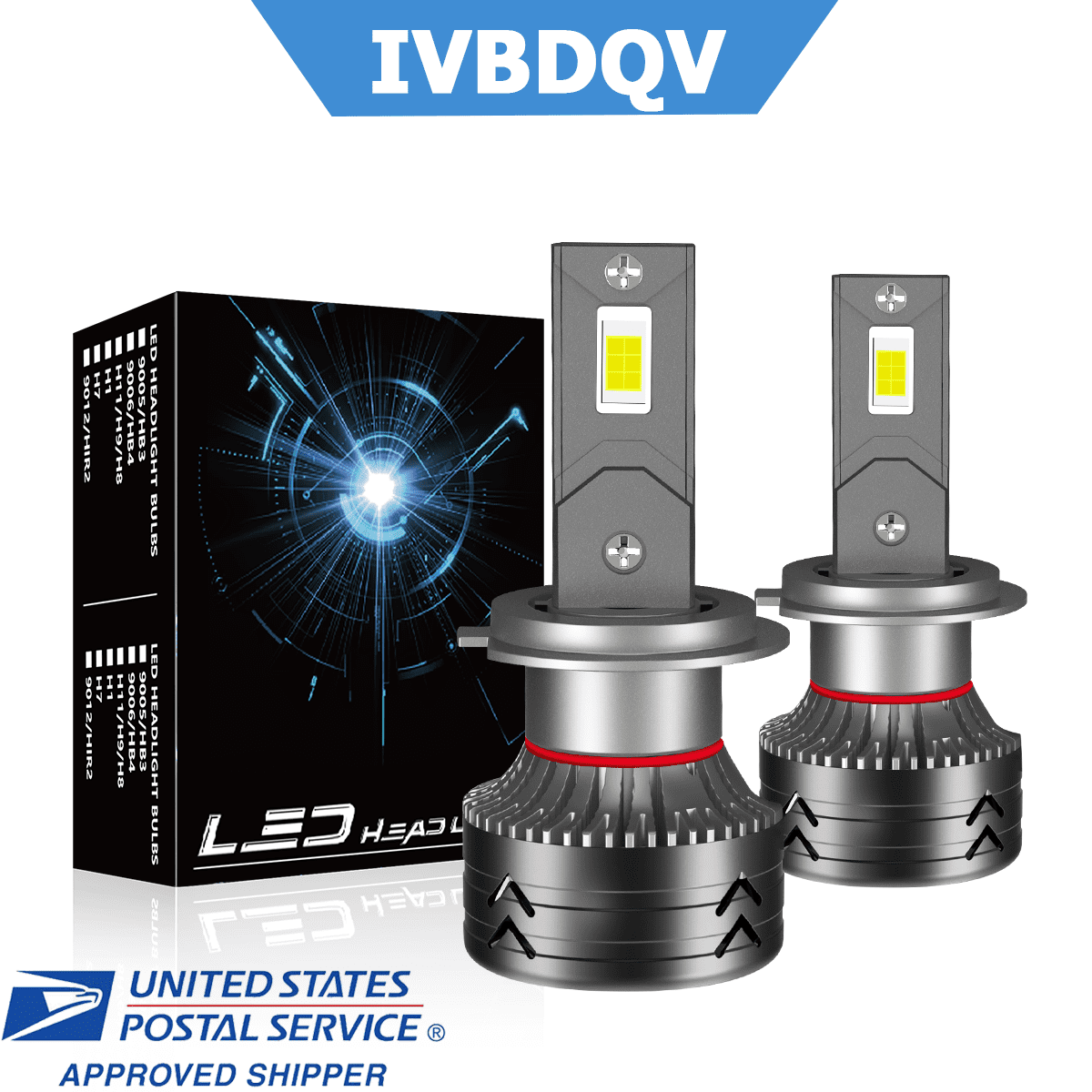 For Hyundai Veloster 2012-2017 LED Headlights H7 High/Low Beam Bulb Kit ...