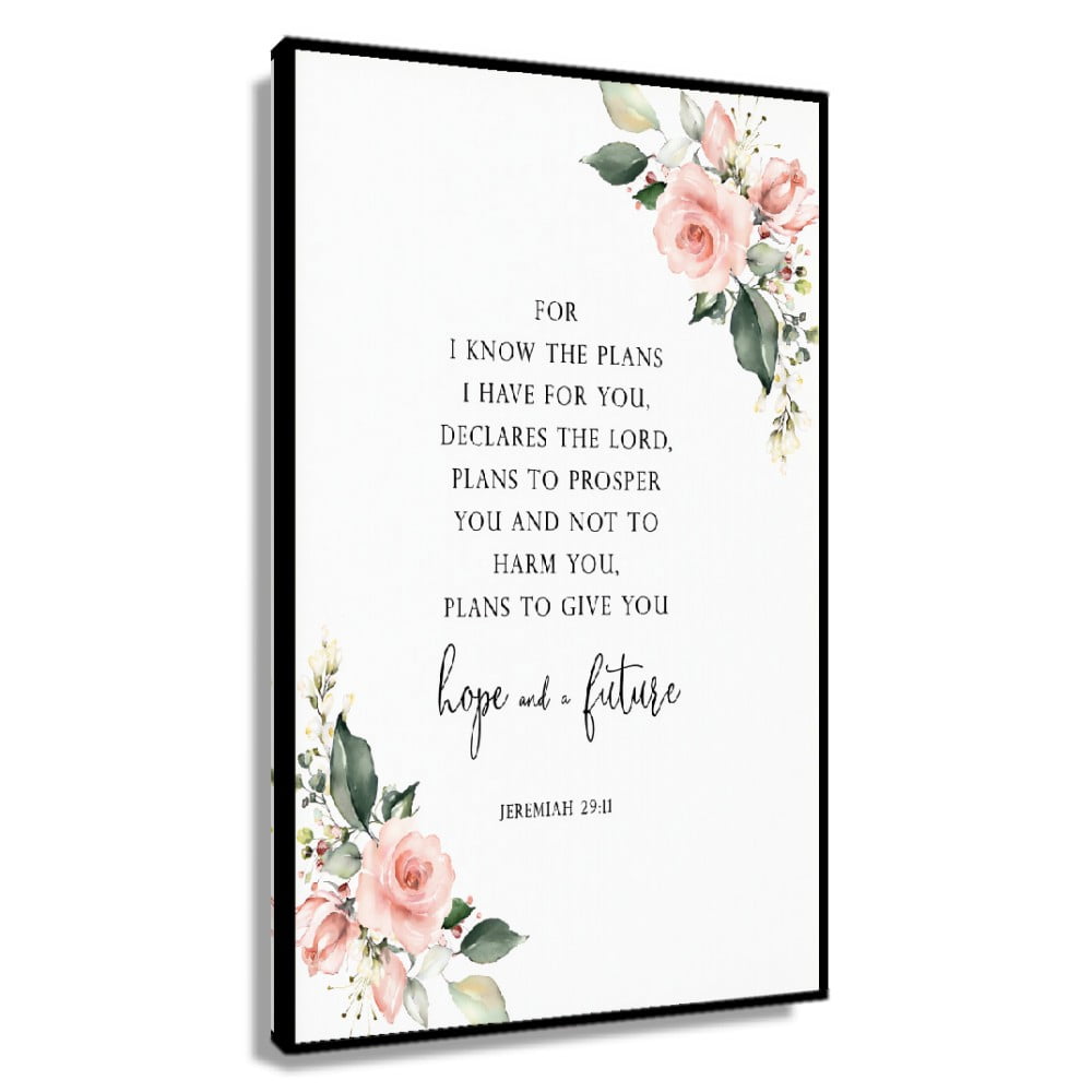 For I Know The Plans Bible Verse Printable Wall Art, Scripture ...