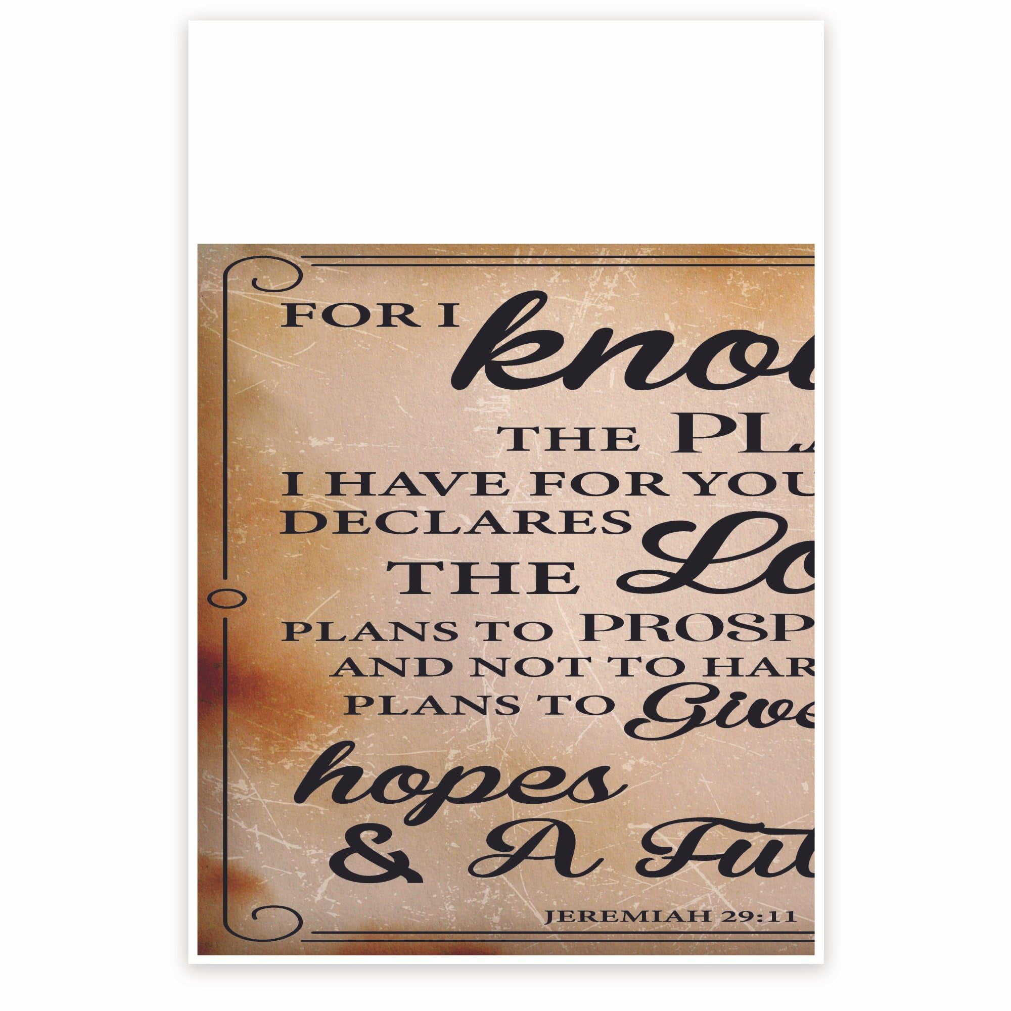 For I Know The Plans I Have For You Poster - Jeremiah 29:11 Bible Verse ...