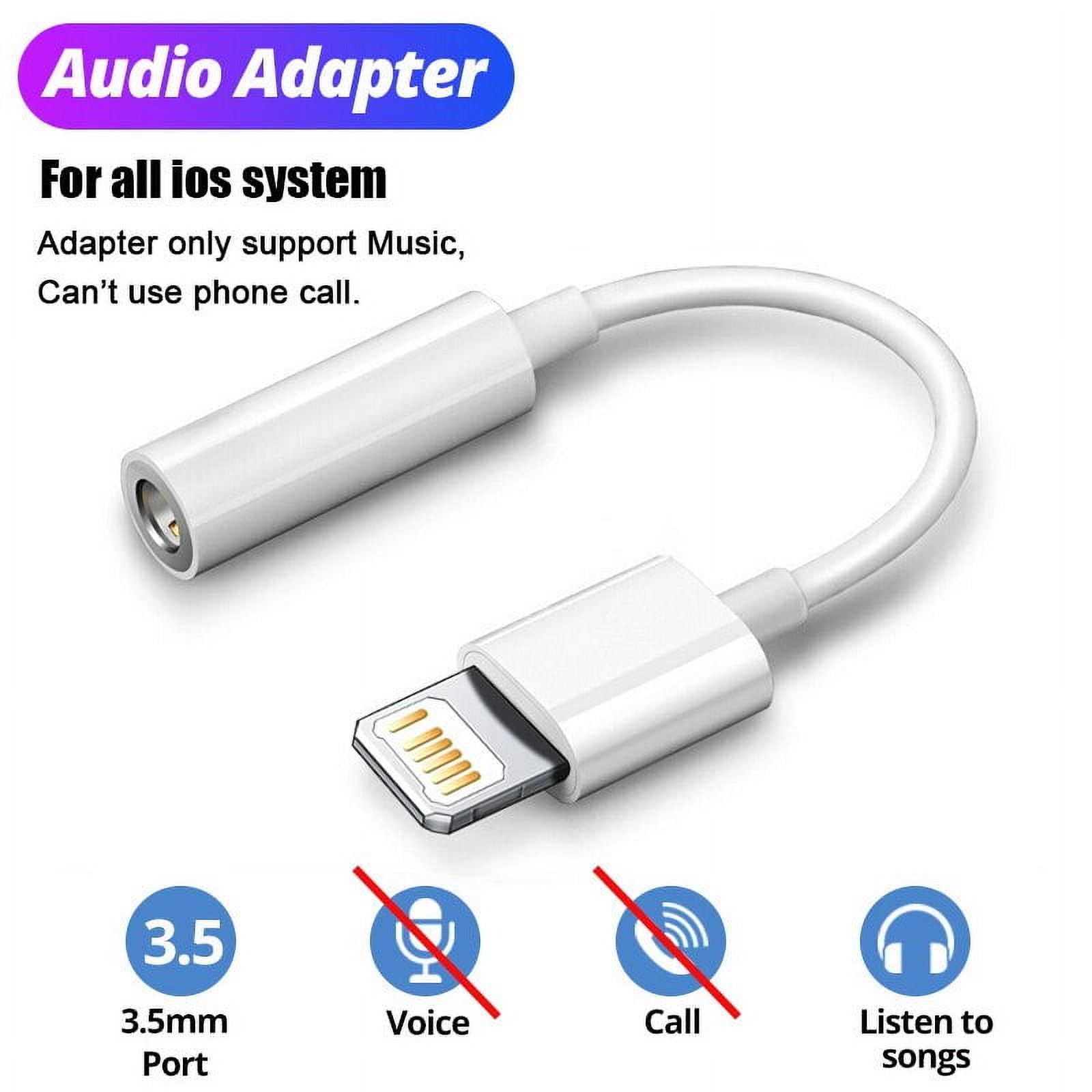 For IOS Adapter to 3.5mm Jack AUX Cable For iPhone 14 13 Pro Max Male ...