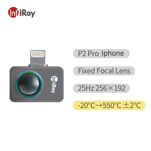(For IOS) INFIRAY P2 Pro Infrared Thermal Imager Temperature Scanner ...