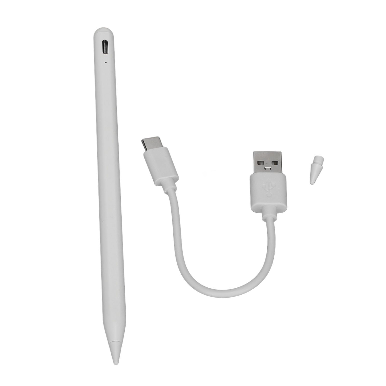 For IOS Tablet Stylus White Magnetic Tip Replaceable Low Delay Copper ...
