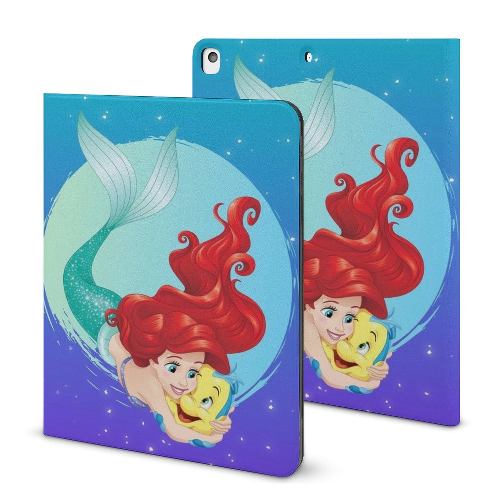 For IPAD 2020 （10.2in） Generation Case Cute Cartoon The Little Mermaid ...