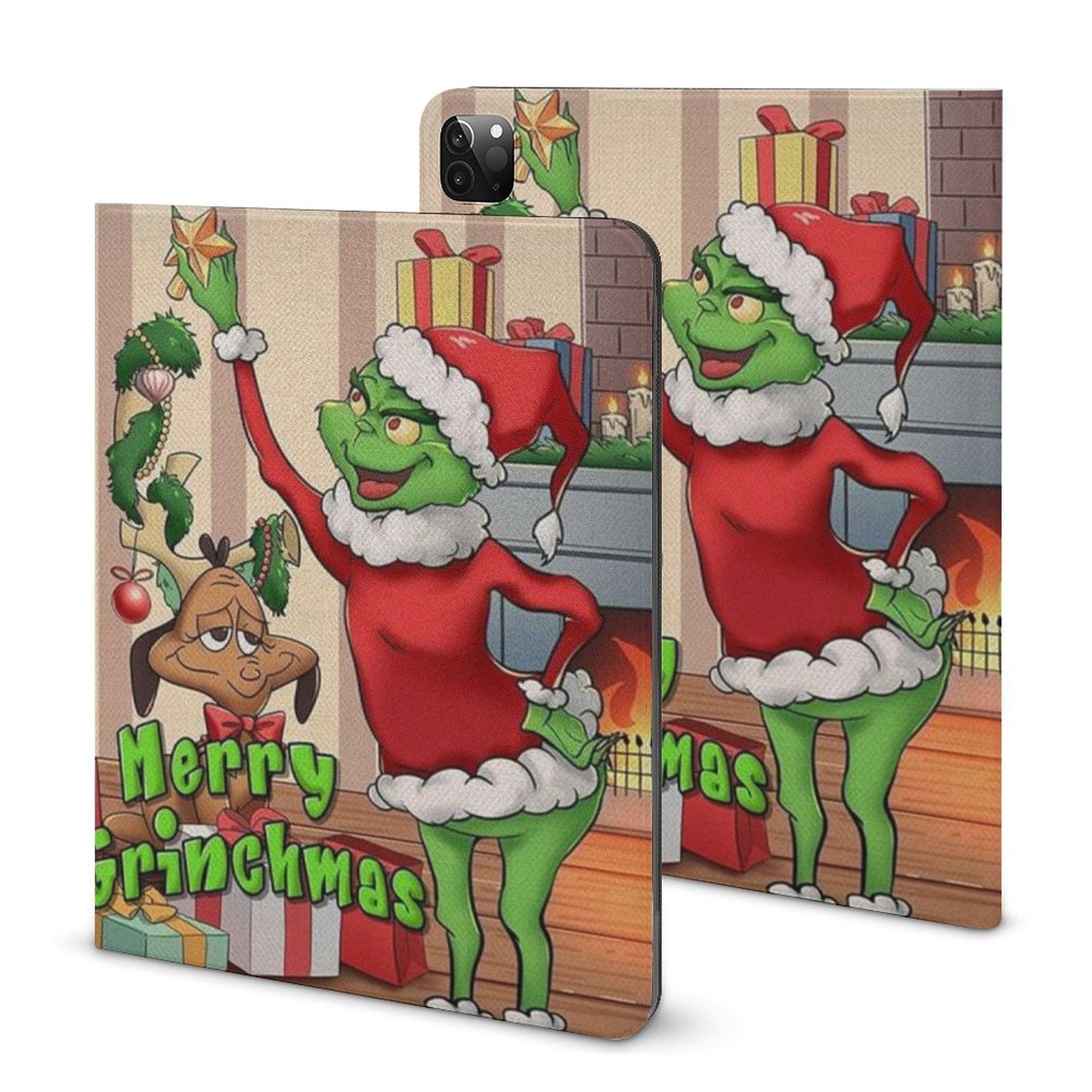 For IPAD Pro 2020 （11in） Generation Case Boys Women Cute Grinch Folio ...