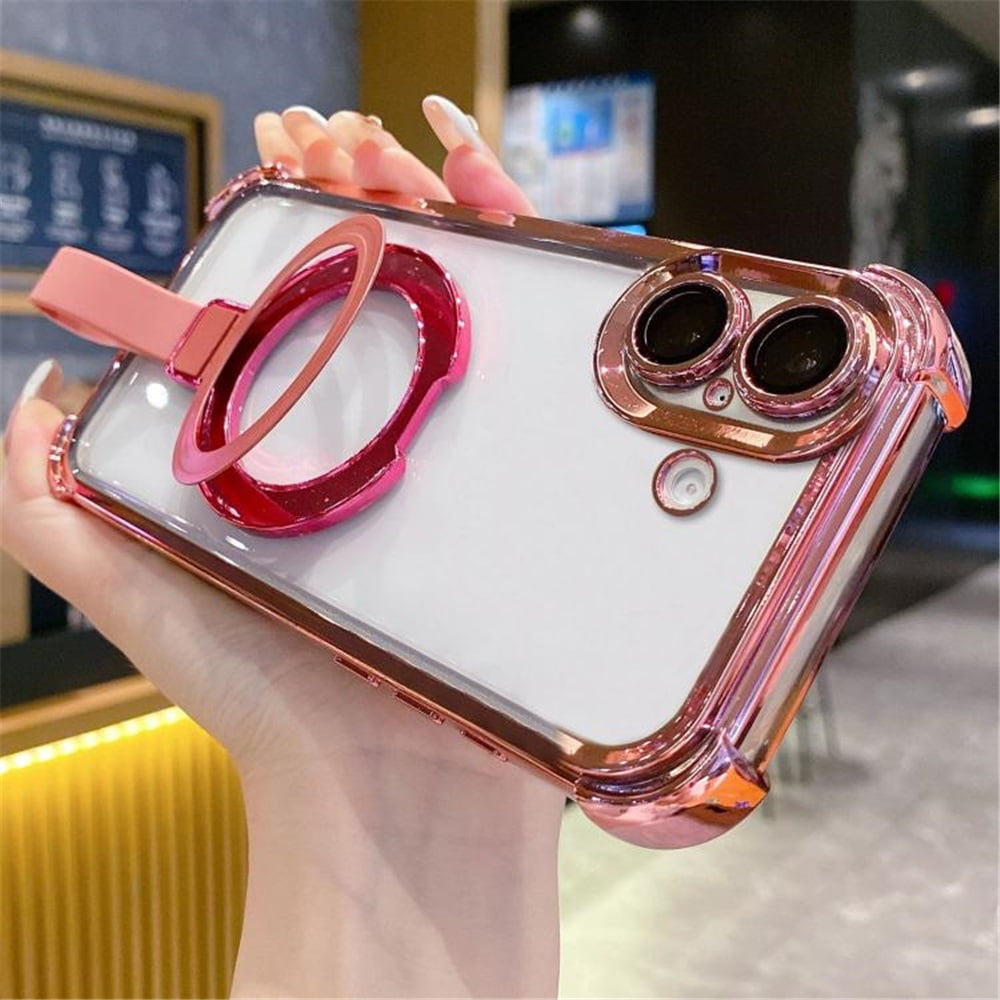 For IPhone 16 Plus Case Compatible With MagSafe, Transparent Crystal ...