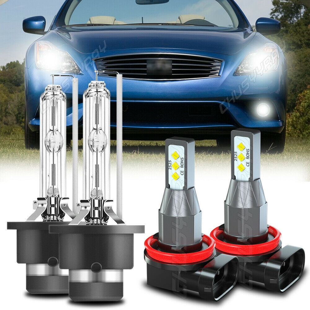 For Infiniti G37 2011 2012 2013 Front Hid Headlight High/Low Fog Light ...