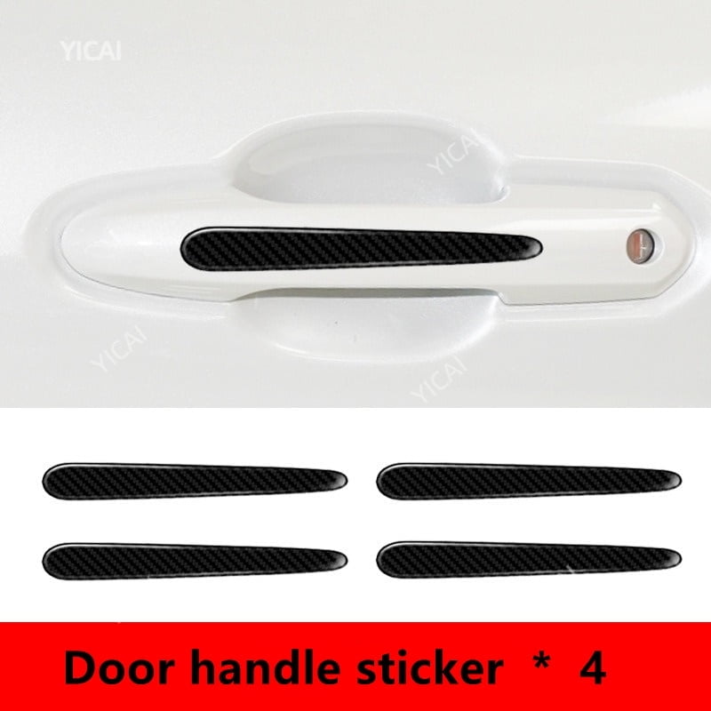 For Infiniti Q60 Carbon Fiber Texture Car Door Handle Cup Scratch ...
