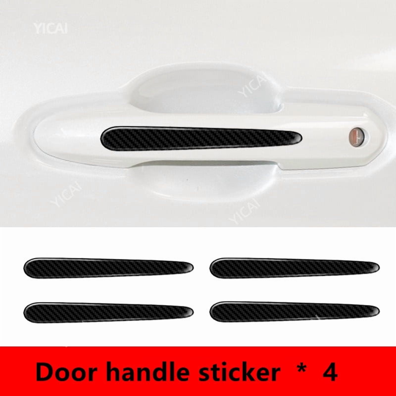 For Infiniti Q70S Car Door Bowl Carbon Fiber Pattern Anti Scratch ...