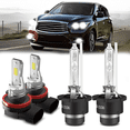 For Infiniti QX60 2014 2015 4X HID LED Headlight Bulbs Hi/Lo+Fog Light ...