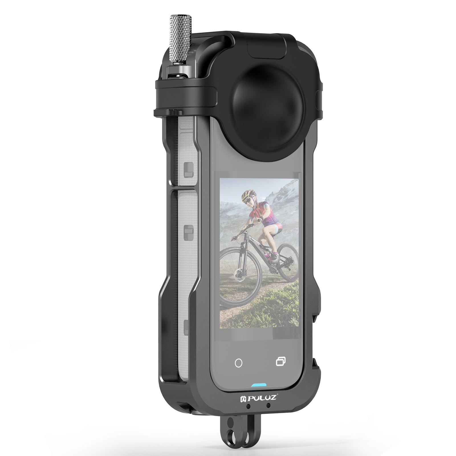 For Insta360 X4 PULUZ Metal Protective Cage Rig Housing Frame with Lens ...