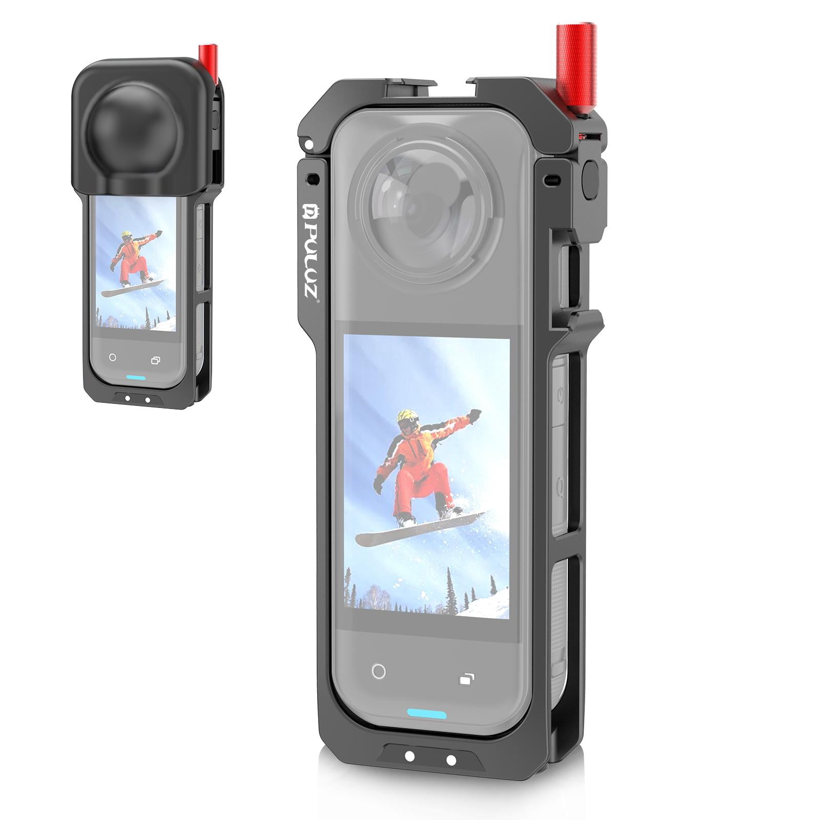 For Insta360 X5 PULUZ Metal Protective Cage Rig Housing Frame with Lens ...