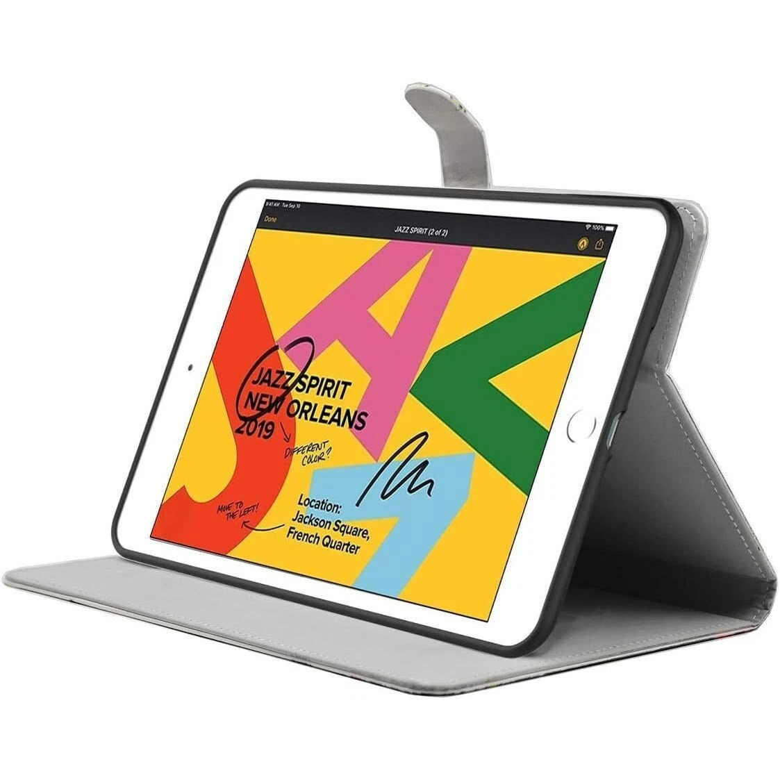 For Ipad Air 2 9.7'' Premium Pu Leather Slim Folding Stand Case Cartoon ...