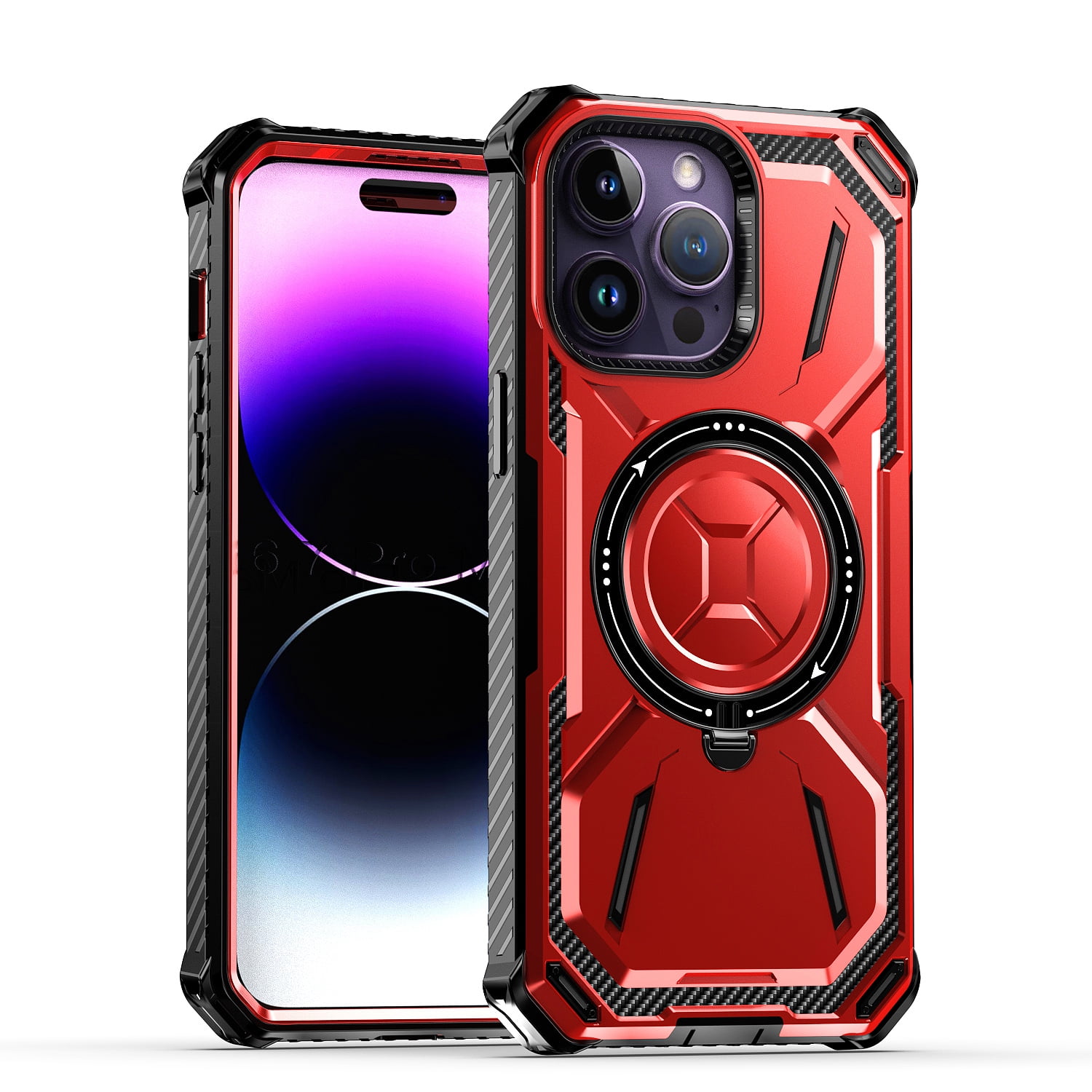 For Iphone 13 Pro Max Premium Circle Magnetic Circle Kickkickstand ...