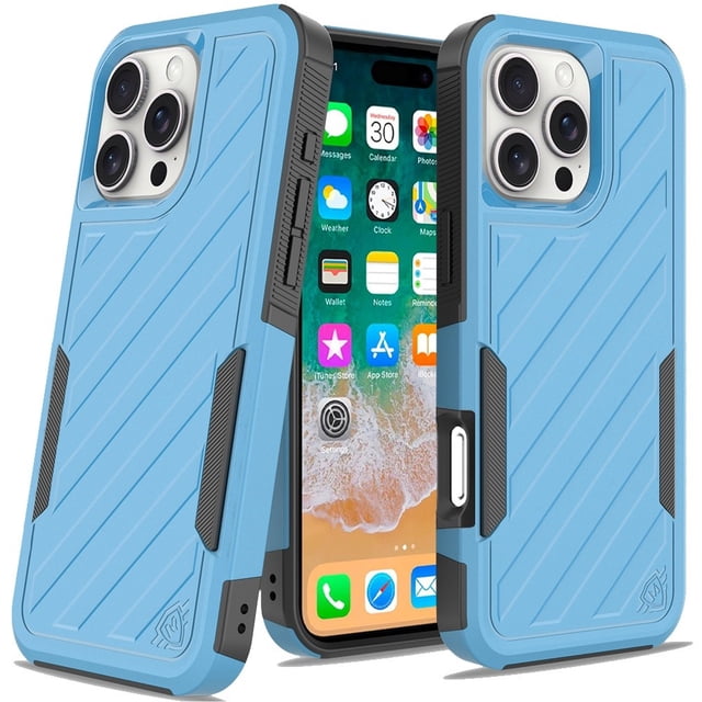 For Iphone 16 Pro Max 6.9 Inch Noble Lined Shockproof Dual Layer Hybrid ...