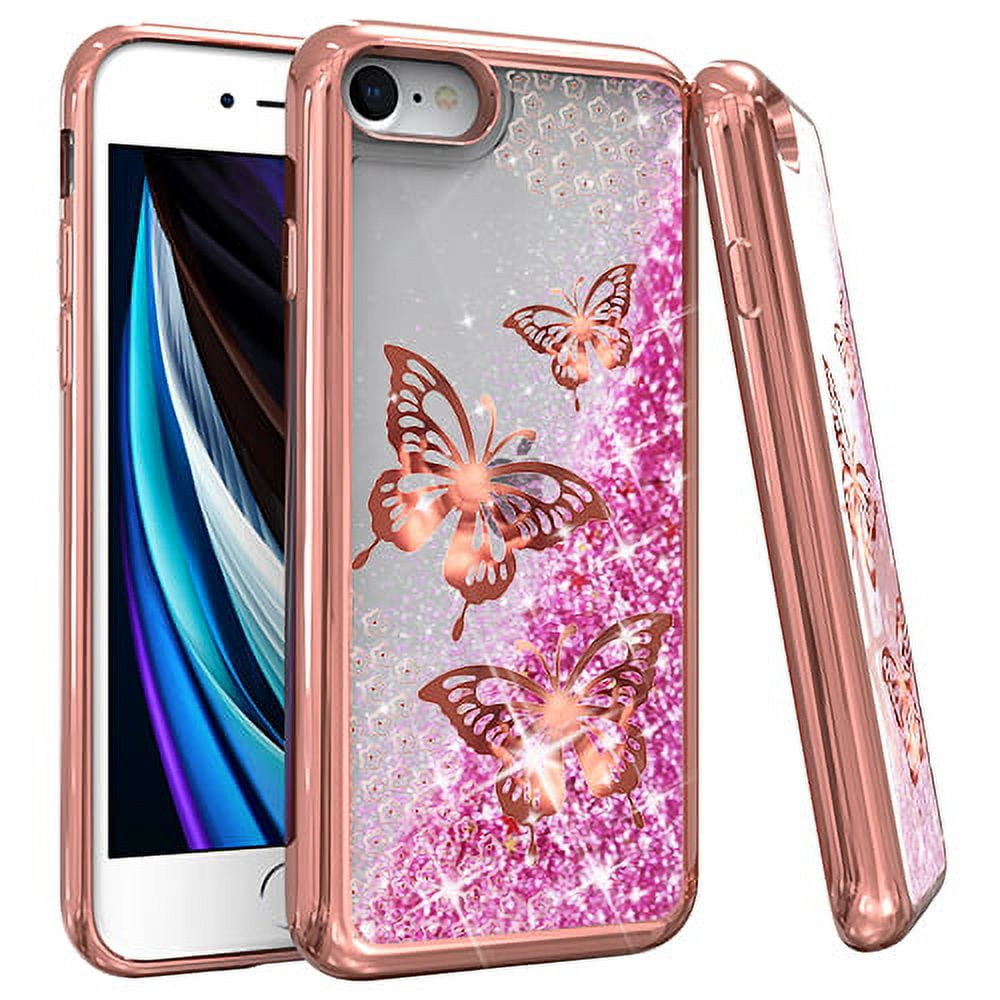 For Iphone 8 Se 2020 Ip Se3 2022 Chrome Glt Mtn Butterfly R G - Walmart ...