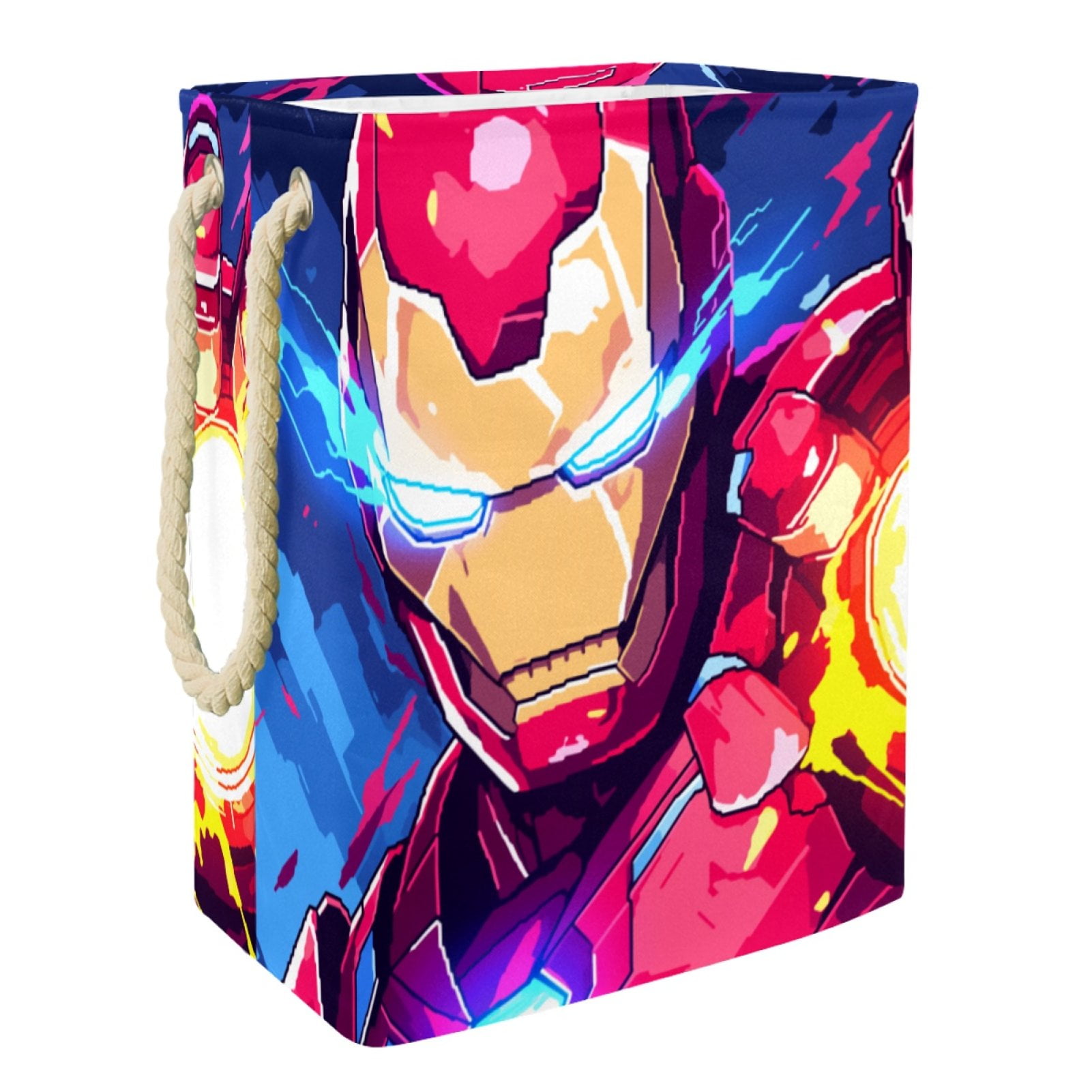 For Iron Man Foldable Waterproof 60L Clothes Basket Nursery Hampers ...