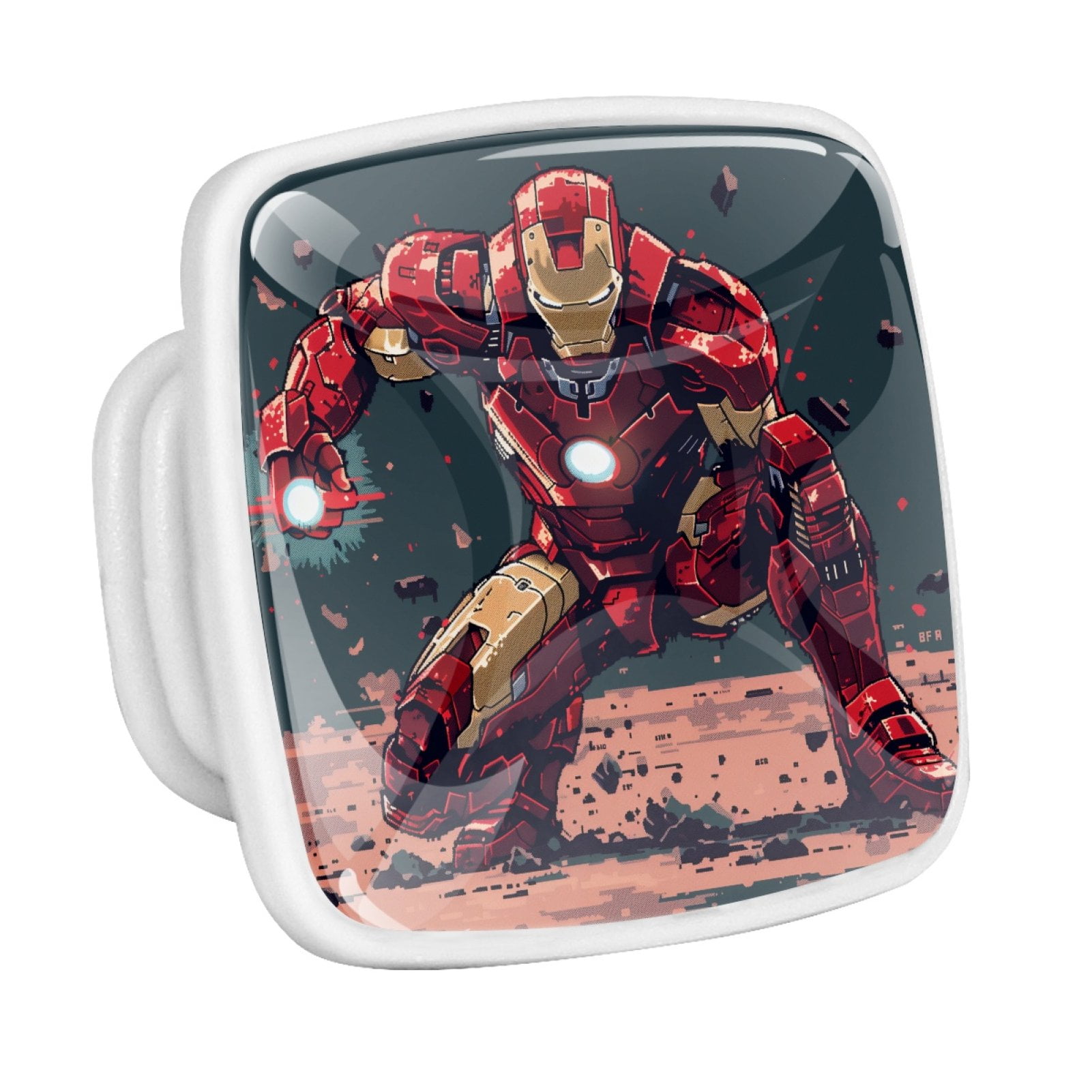 For Iron Man Square 4-Pack Fluorescent Drawer Pulls with Screws, Glow ...