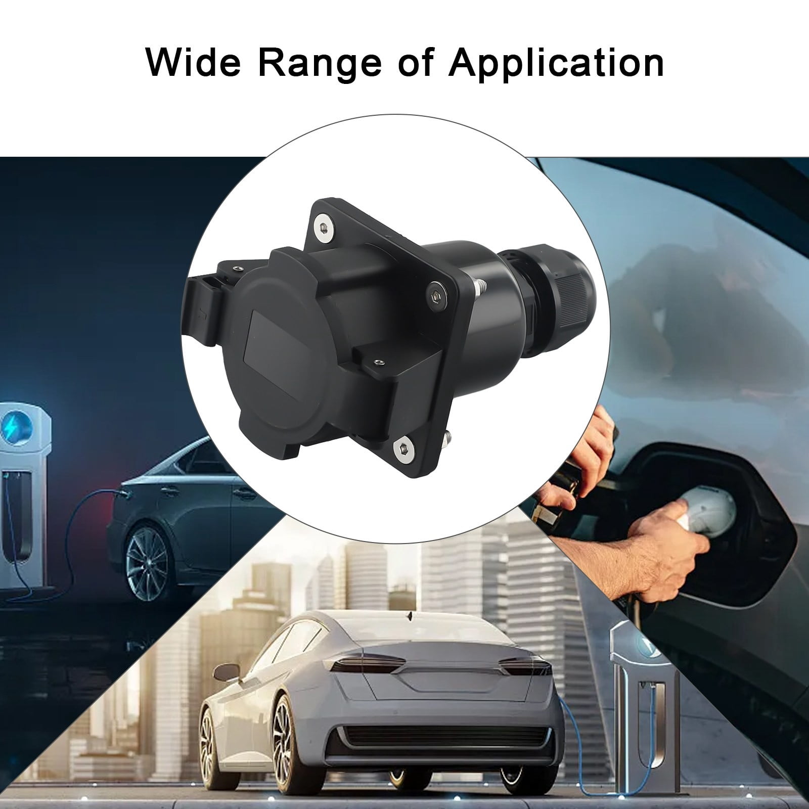For J1772 Electric Vehicle Charging Inlet Socket Vehicle Type 1 ...