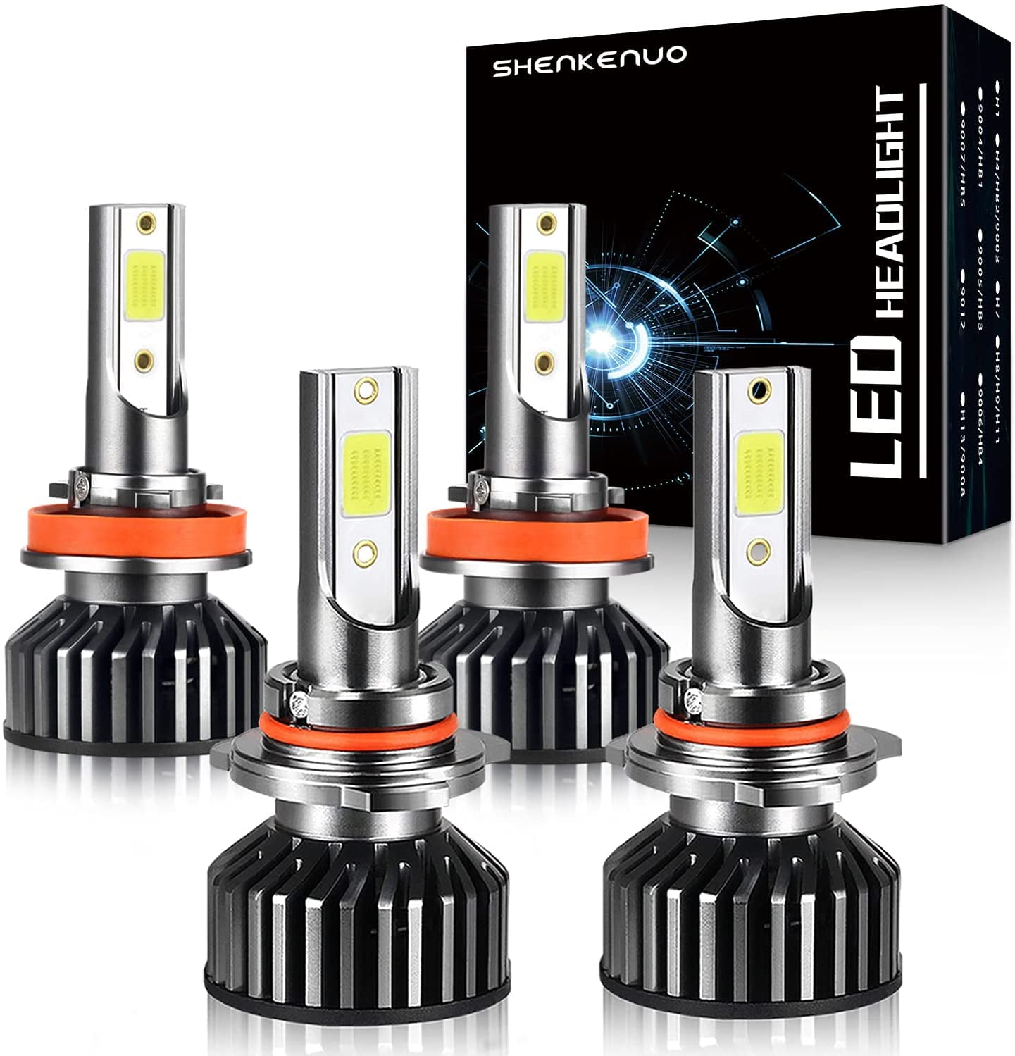 LED Headlights for JEEP COMPASS 2011-2020, 9005 HB3 High Beam + H11 Low ...