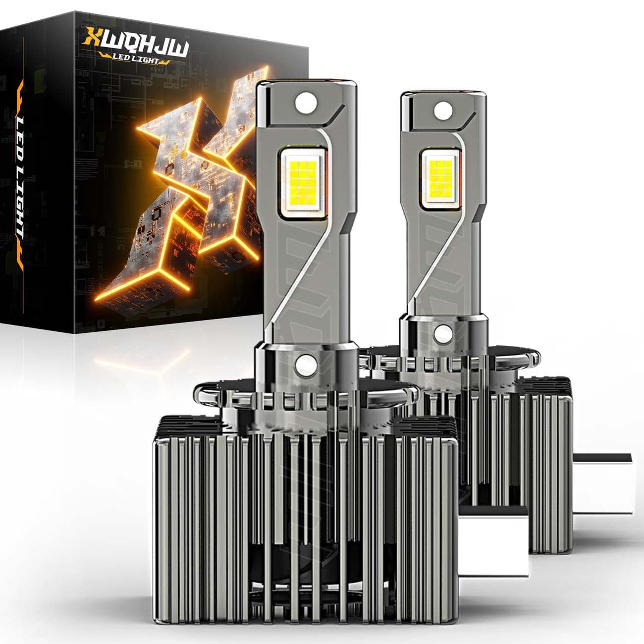 For Jaguar XJ 2011-2015 D3S Xenon LED Headlight Bulbs New High/Low Beam ...