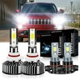 For Jeep Cherokee 2014-2015 Headlights,9012 High Beam and Low Beam ...
