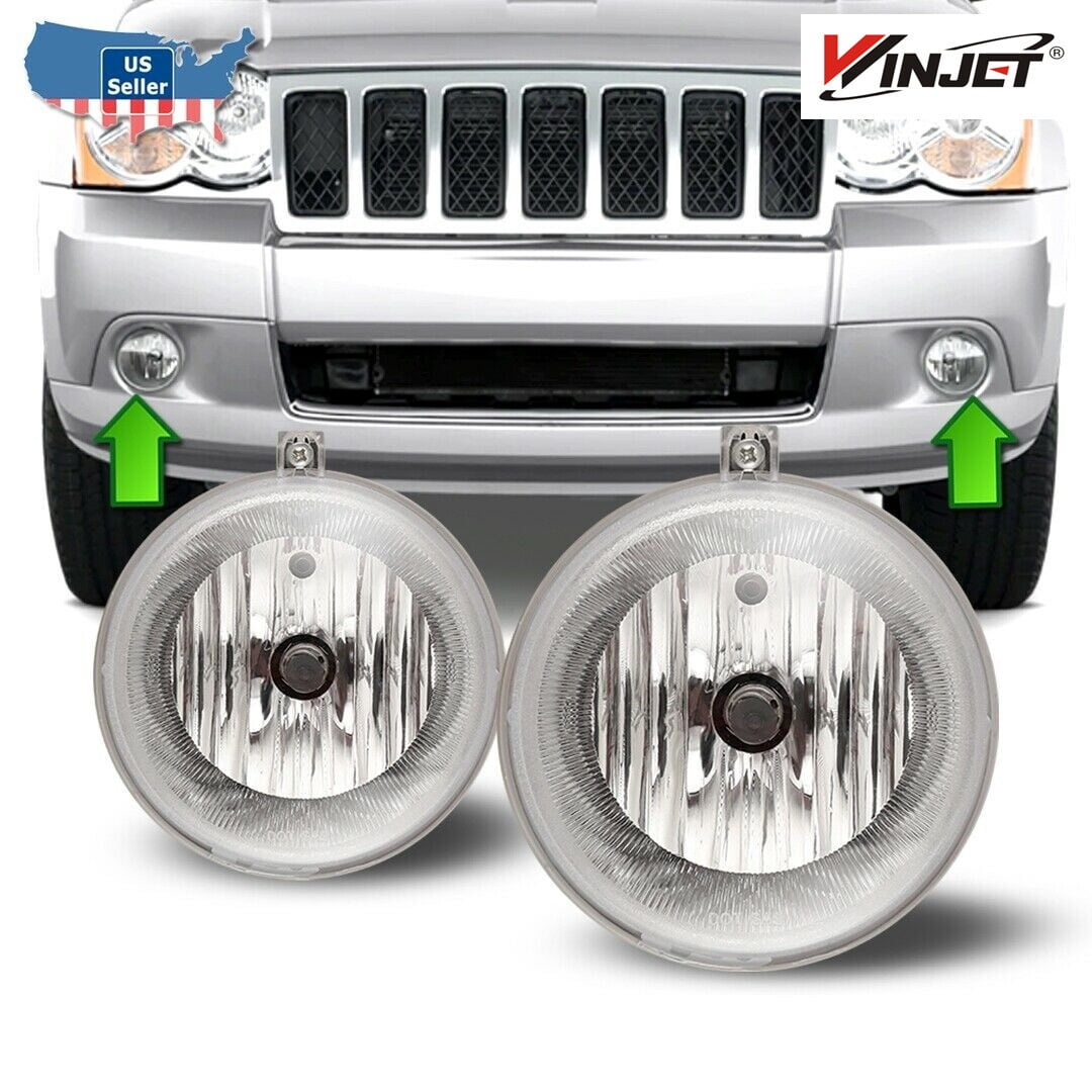 For Jeep Grand Cherokee 05-10 Bumper Replacement Fit Fog Lights DOT ...