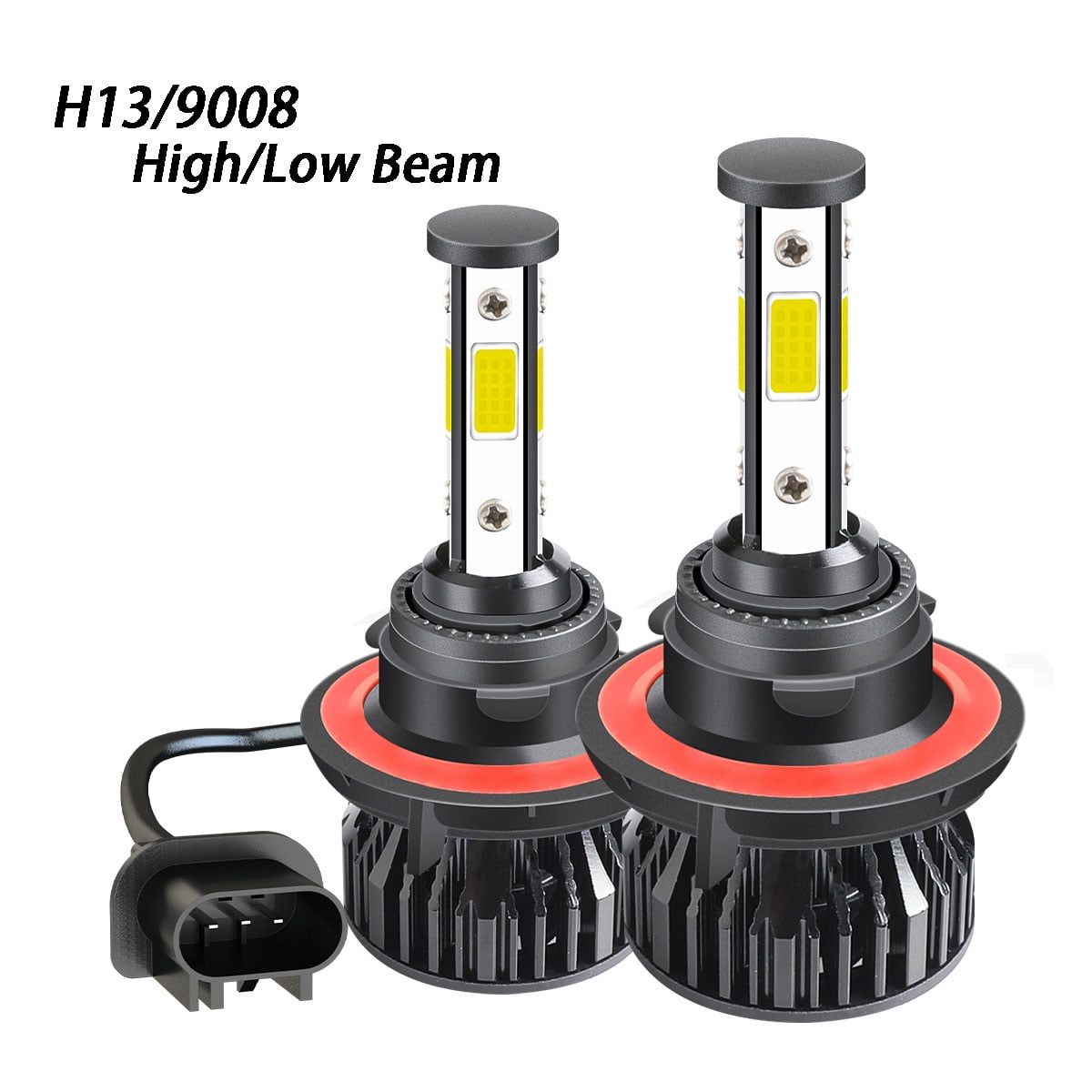 For Jeep Renegade 2015-2017 Pair LED Headlight Bulbs High/Low Beam ...