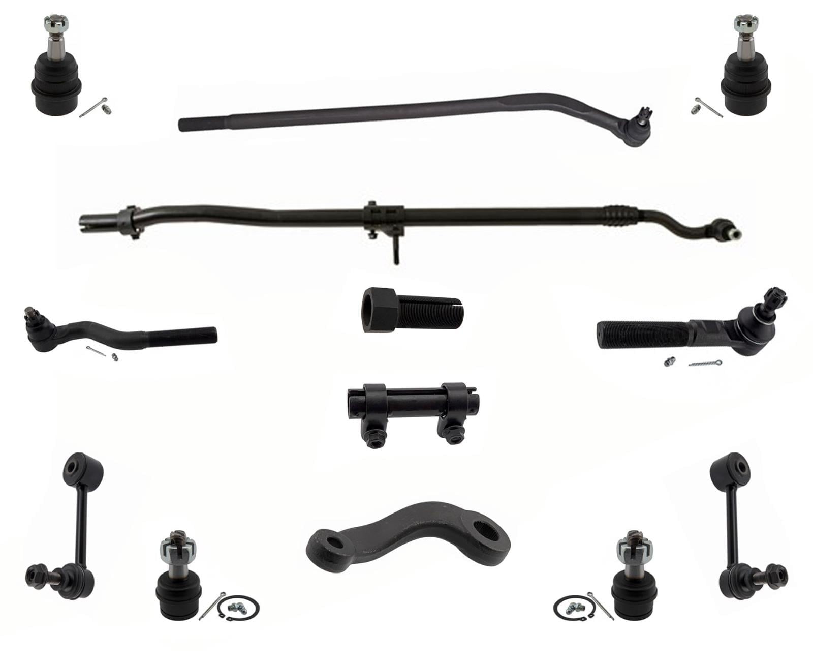 For Jeep Wrangler 07-17 Upper Lower Ball Joints Tie Rod Arm Sleeves ...