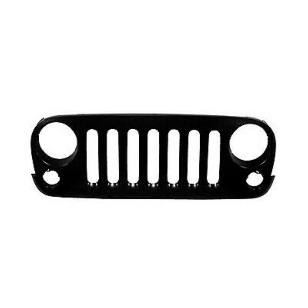 For Jeep Wrangler 2007-2017 Grille | Matte Black | Paint To Match ...