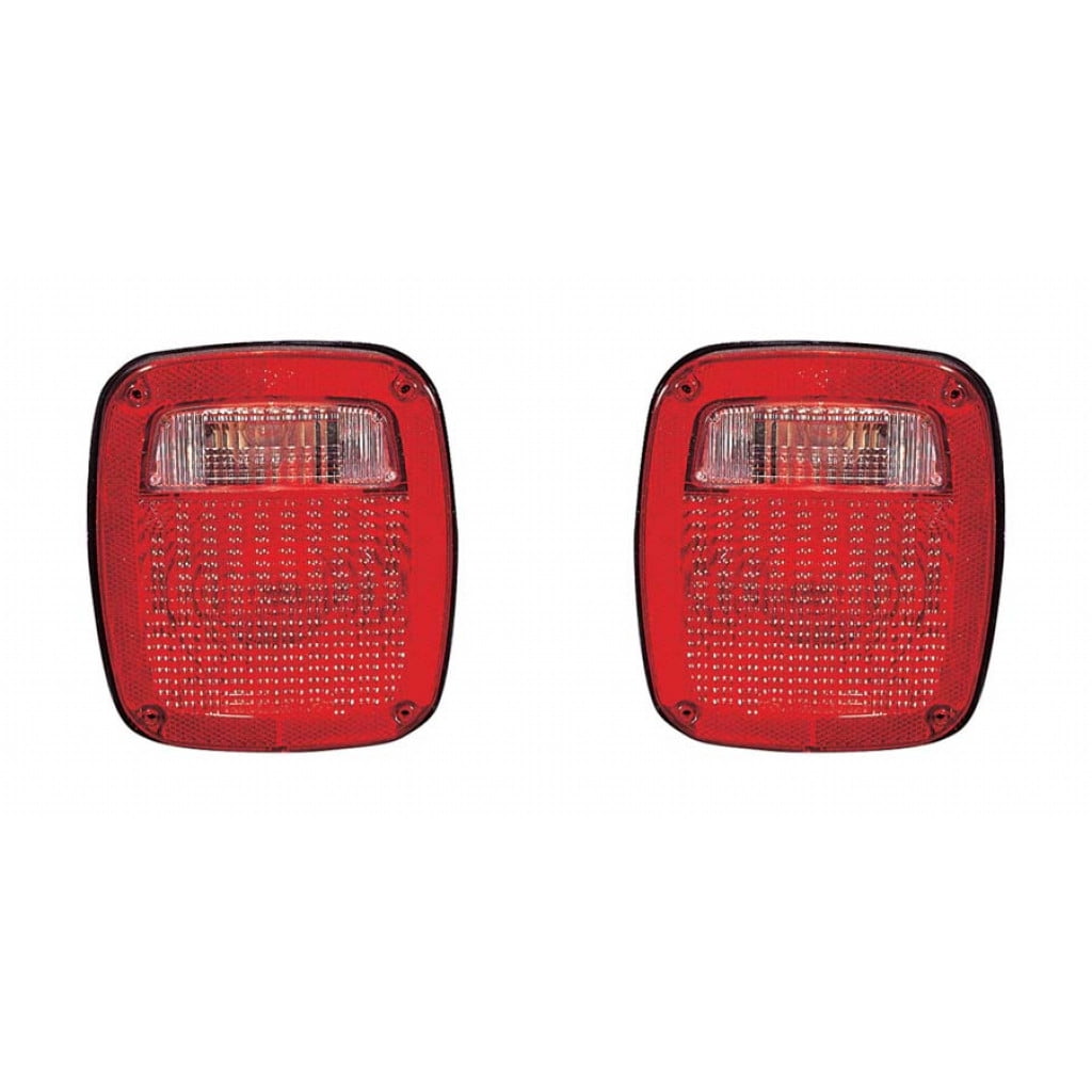 For Jeep Wrangler Tail Light Assembly 1998-2006 Driver and Passenger ...