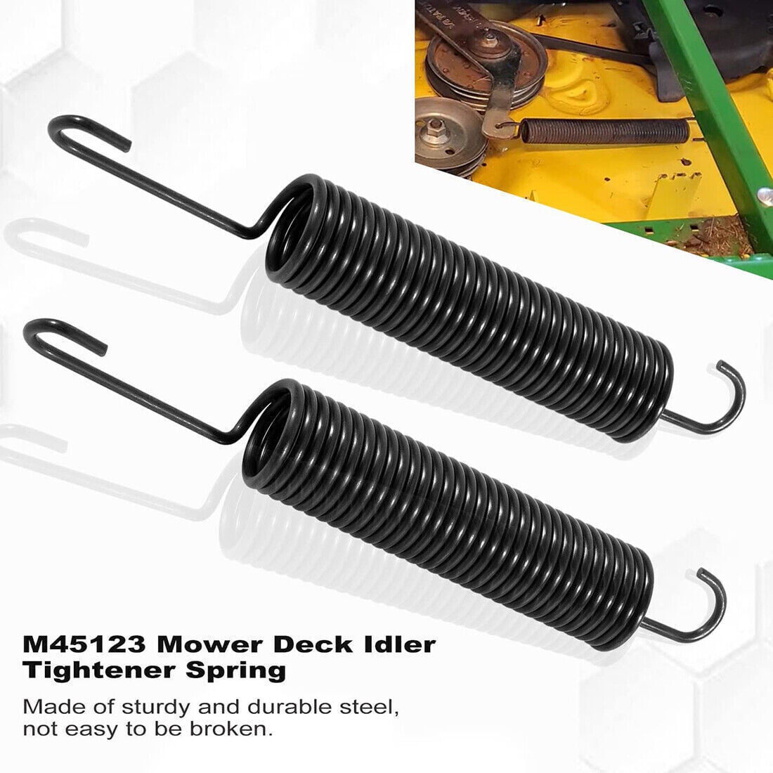 For John Deere Extension Mower Deck Idler Tightener Spring M45123 2PC ...