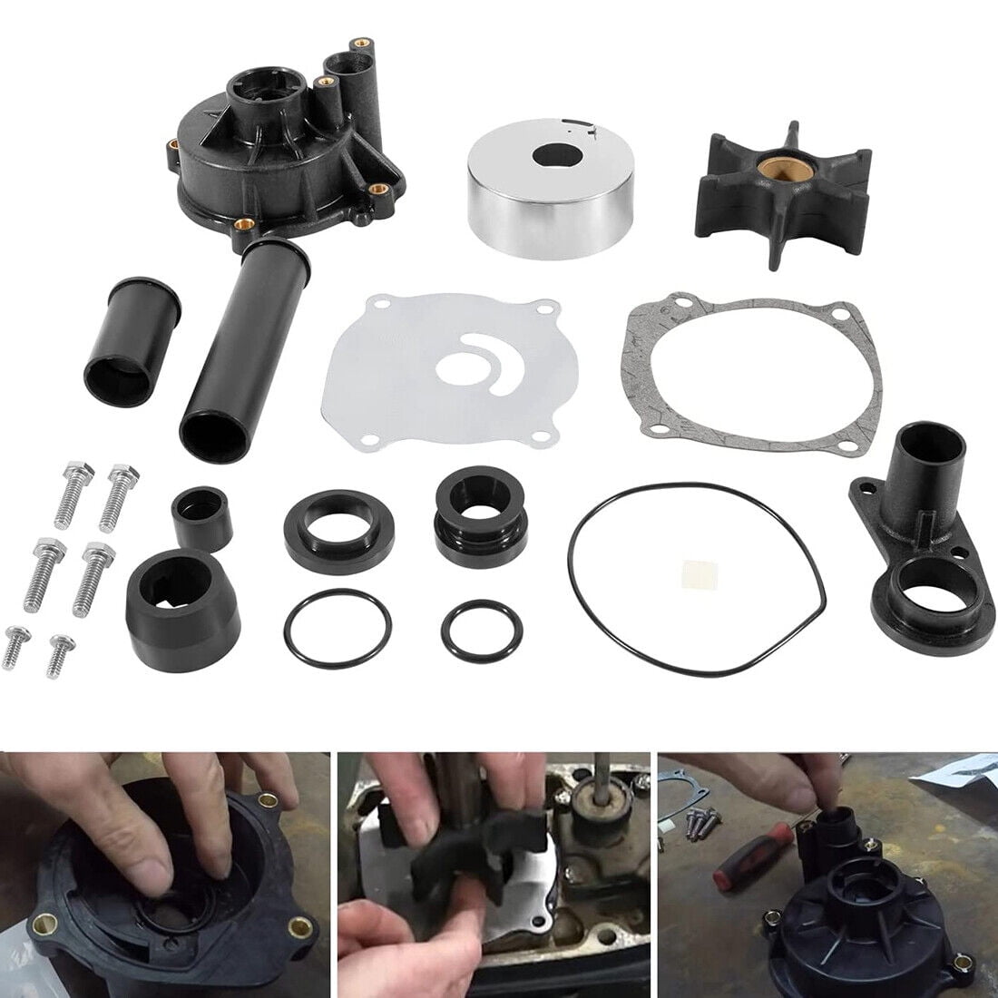 For Johnson/Evinrude 120 125 130 140 150 175HP Water Pump Impeller Kit ...