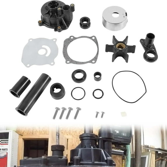 For Johnson Evinrude V4 V6 V Outboard 75-250HP Water Pump Impeller Kit ...